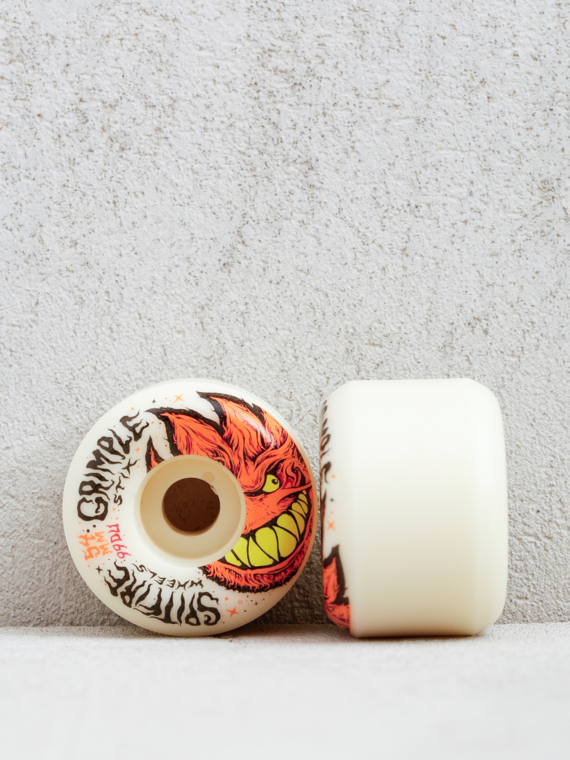 Spitfire F4 99D Grimple Head Wheels - white (natural/orange)