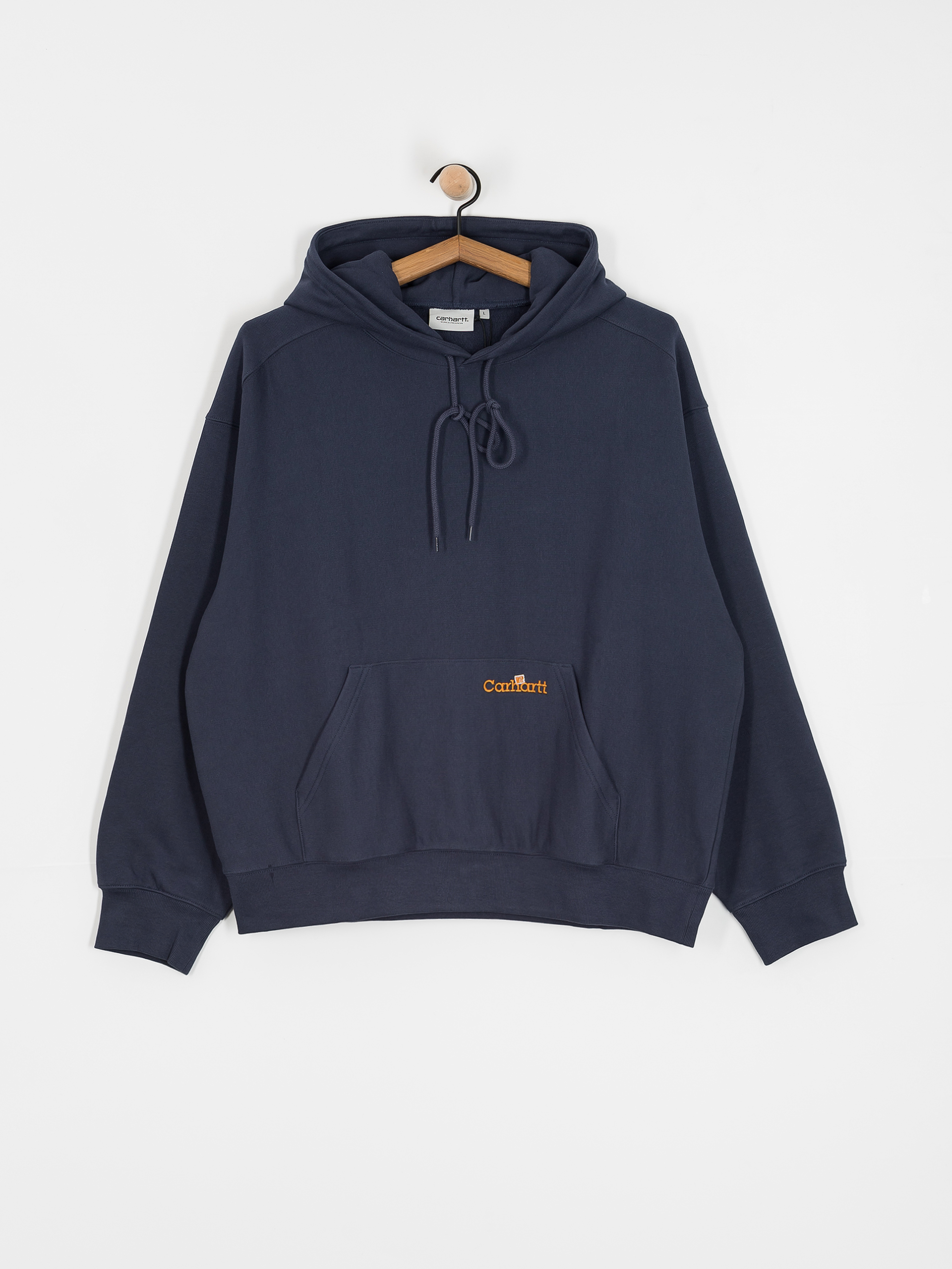Carhartt WIP Label Script HD Hoodie - navy blue (blue)