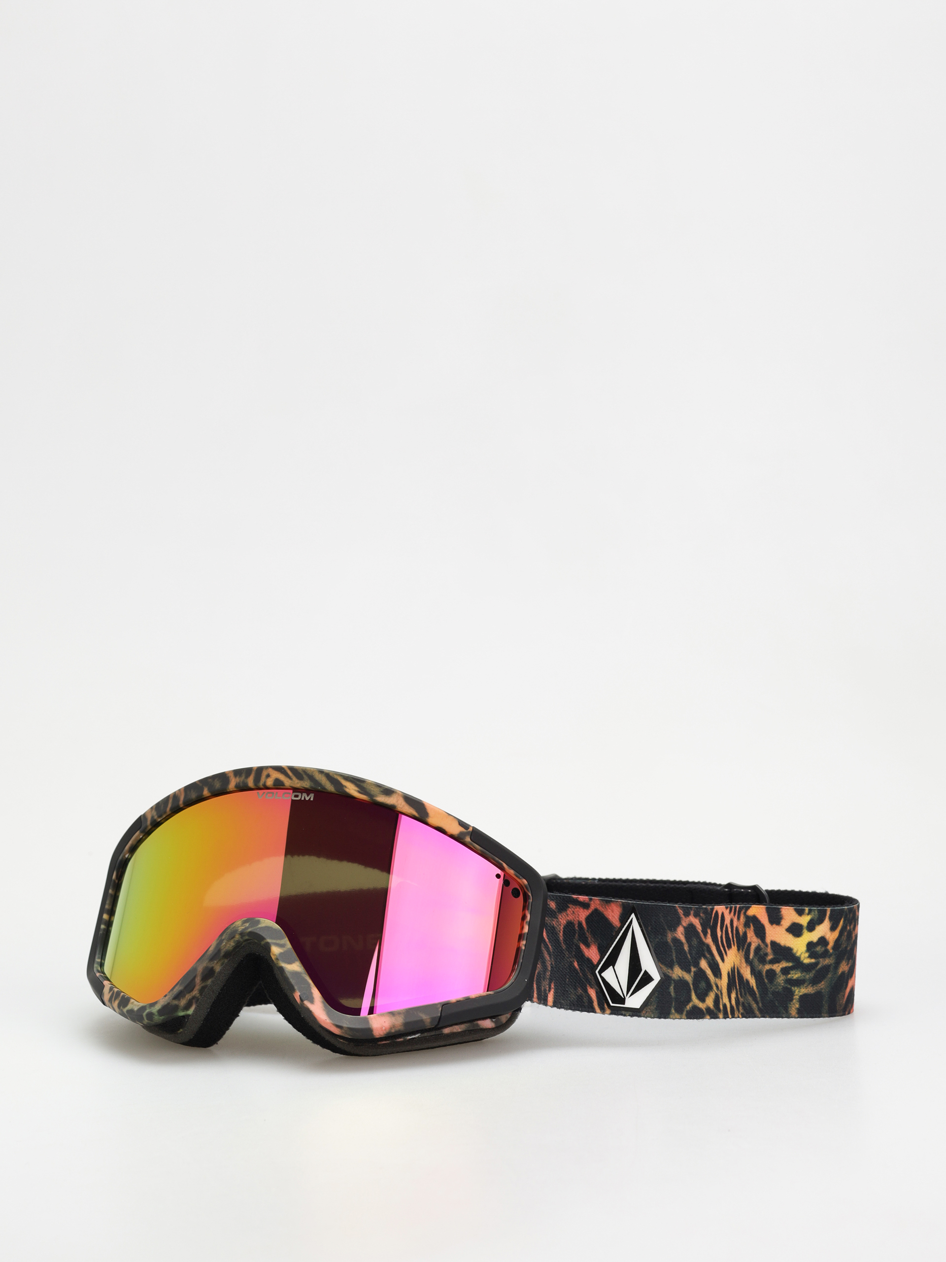 Volcom Attunga Goggles - black (acid leopard/pink chrome+bl rose)