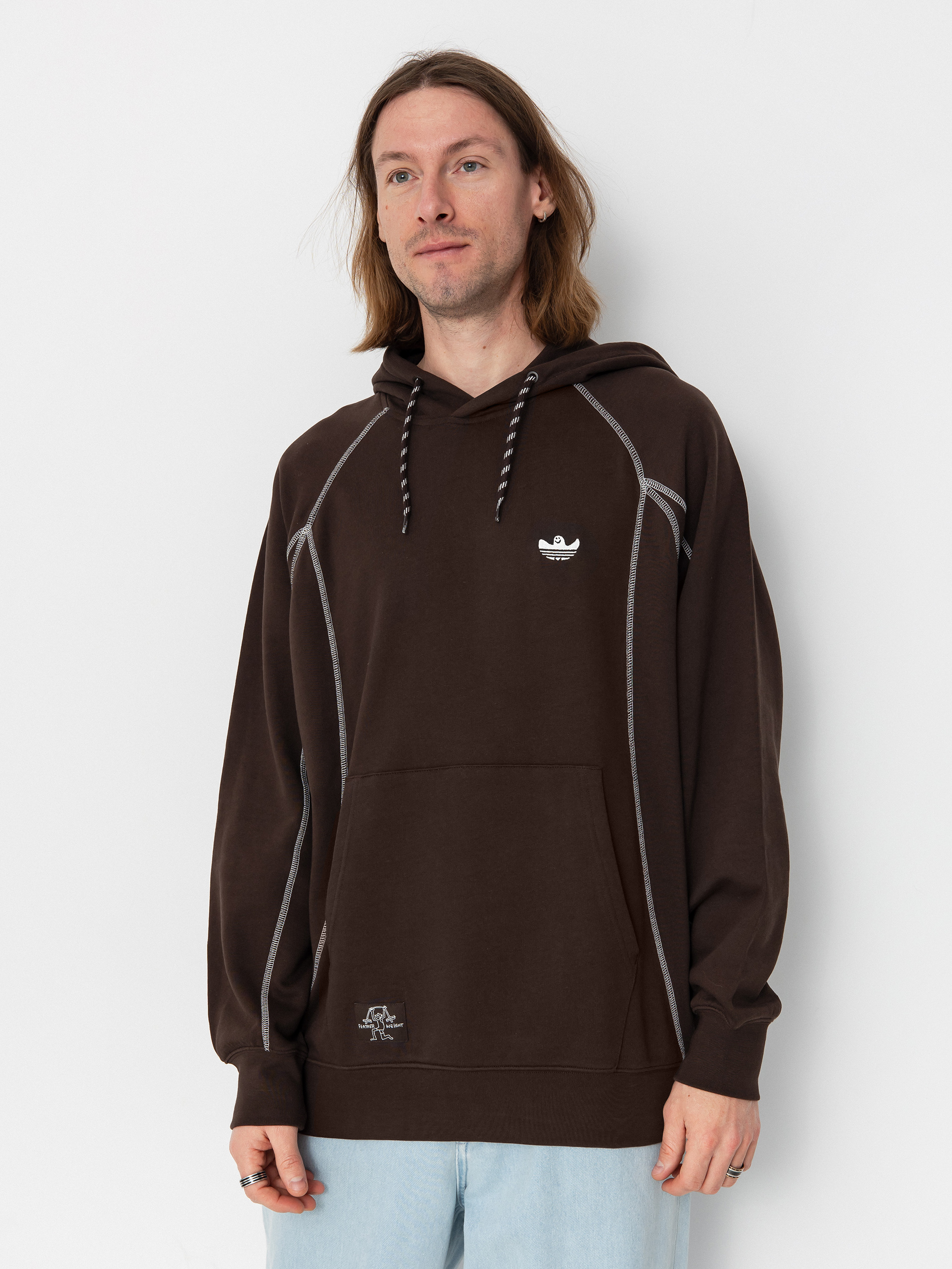 adidas Shmoo Fw HD Hoodie - brown (dbrown/cwhite)
