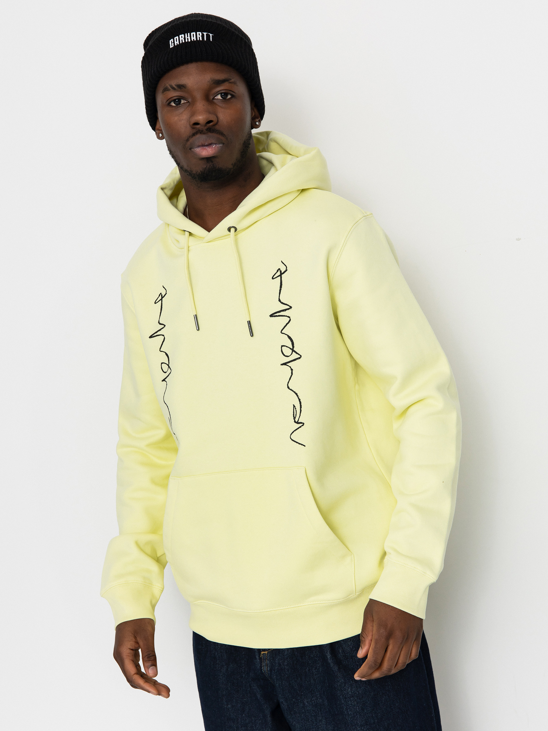Poetic Collective Crayon Chain HD Hoodie - yellow (yellow)