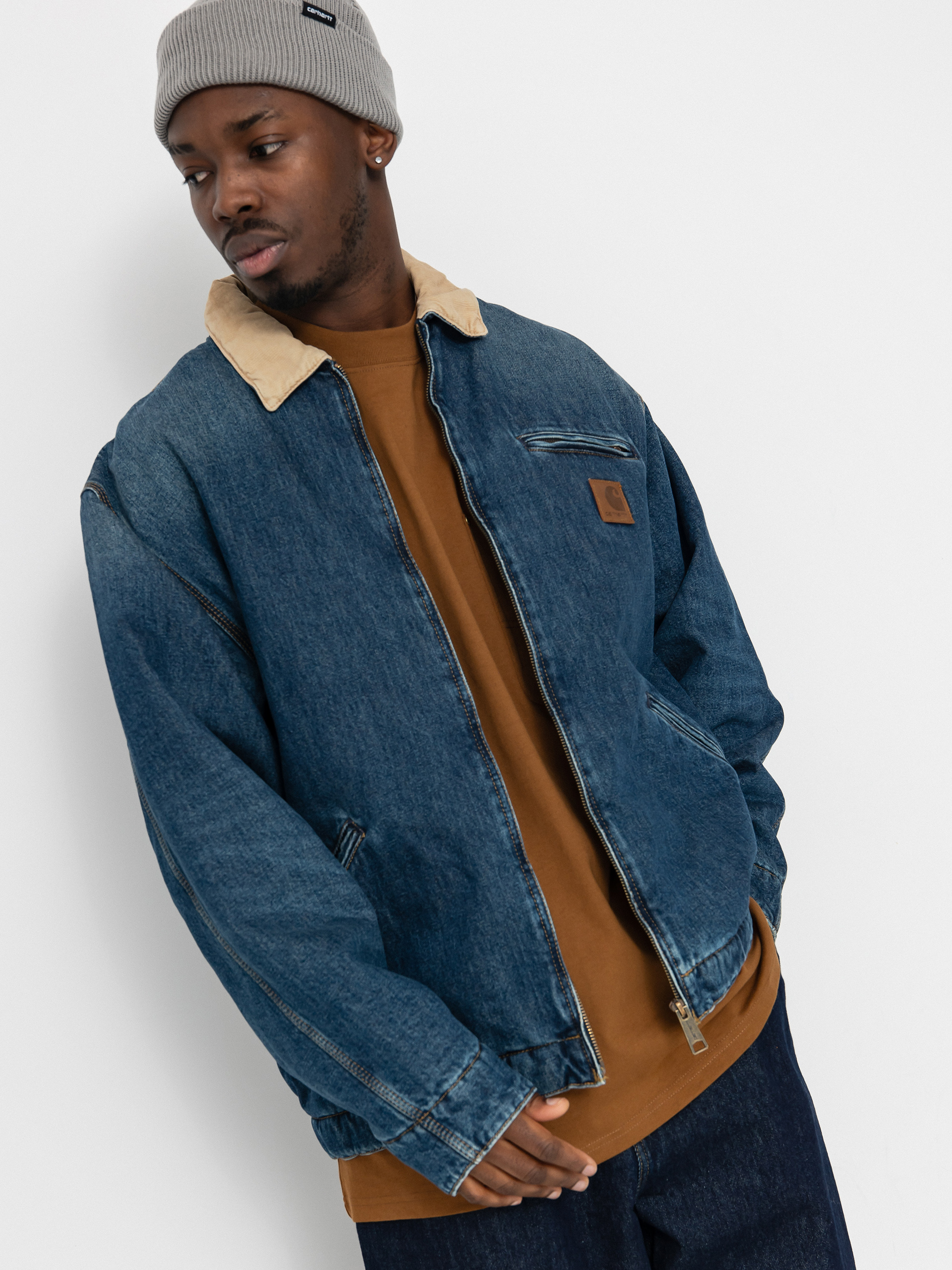 Carhartt WIP Jacket OG Detroit - blue (blue/dusty h brown)