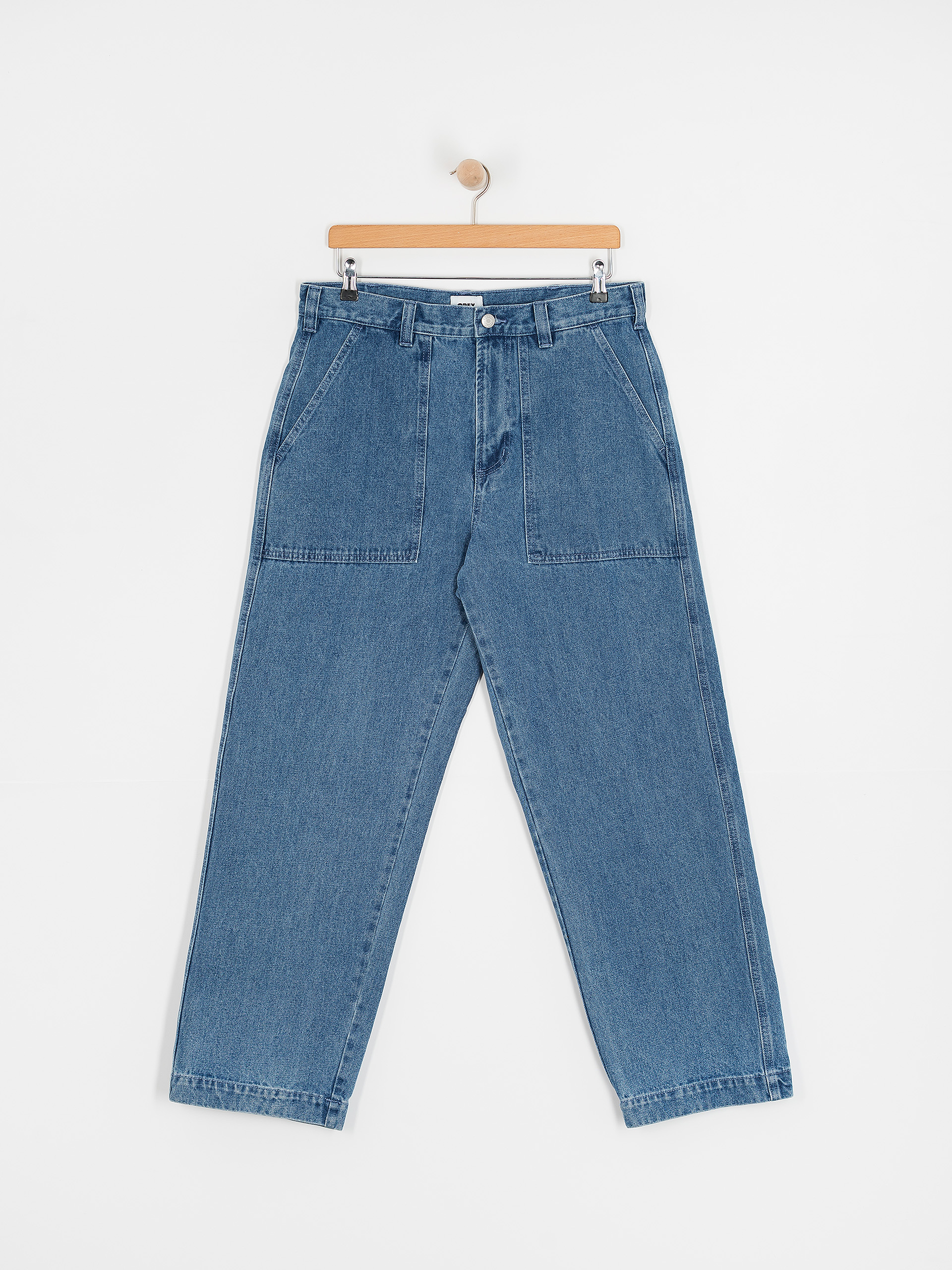 OBEY Big Timer Utility Denim Pants - blue (light indigo)