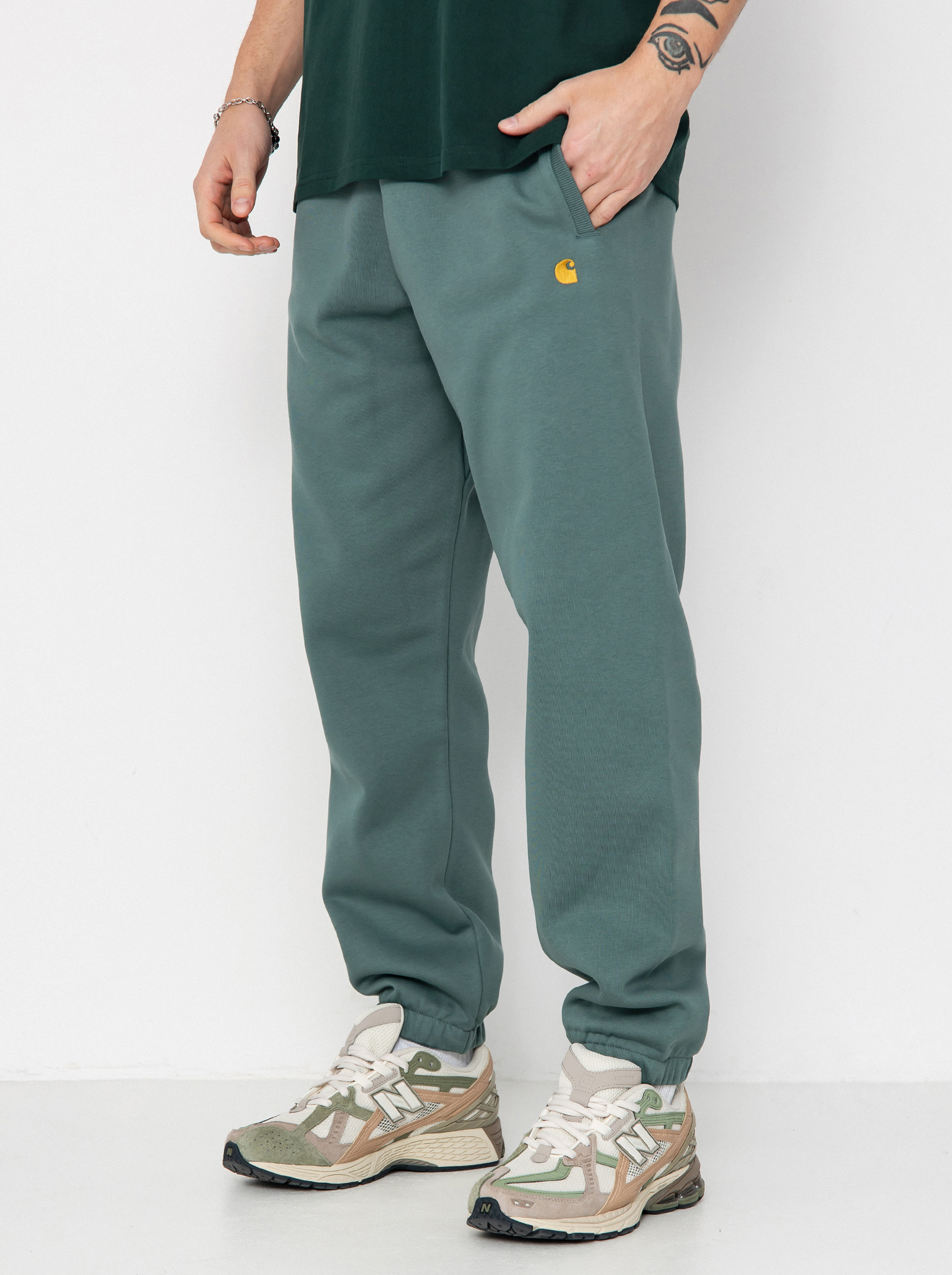 Carhartt WIP Chase Pants - green (silver pine/gold)