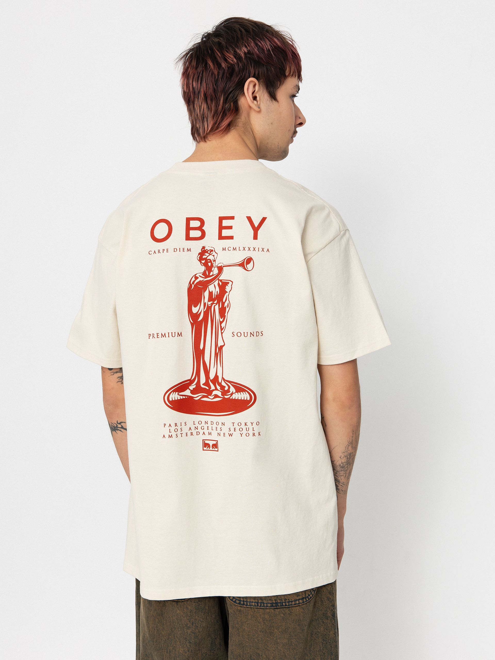 OBEY Premium Sounds T-Shirt - (cream)