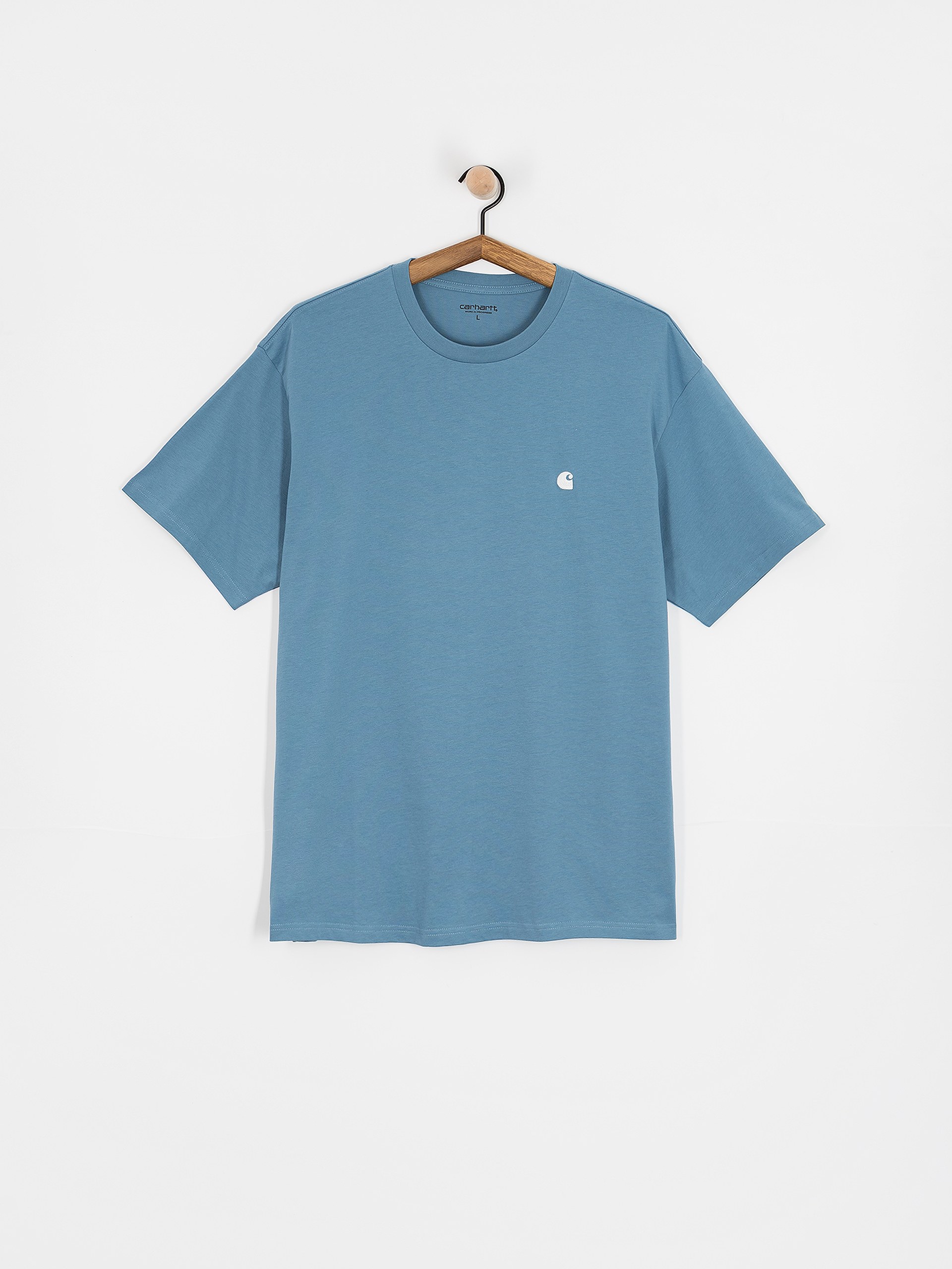 Carhartt WIP Madison T-Shirt - blue (icy water/white)