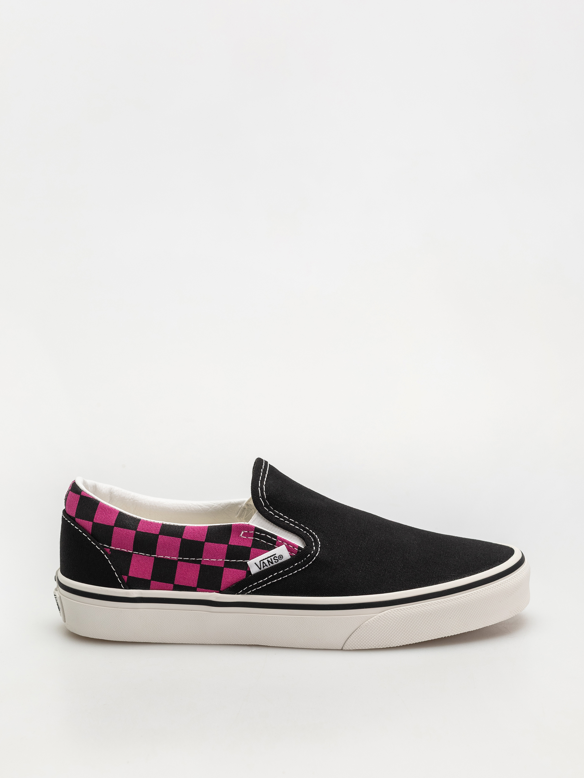 Vans Classic Slip On Shoes - black (pop check raspberry rose)