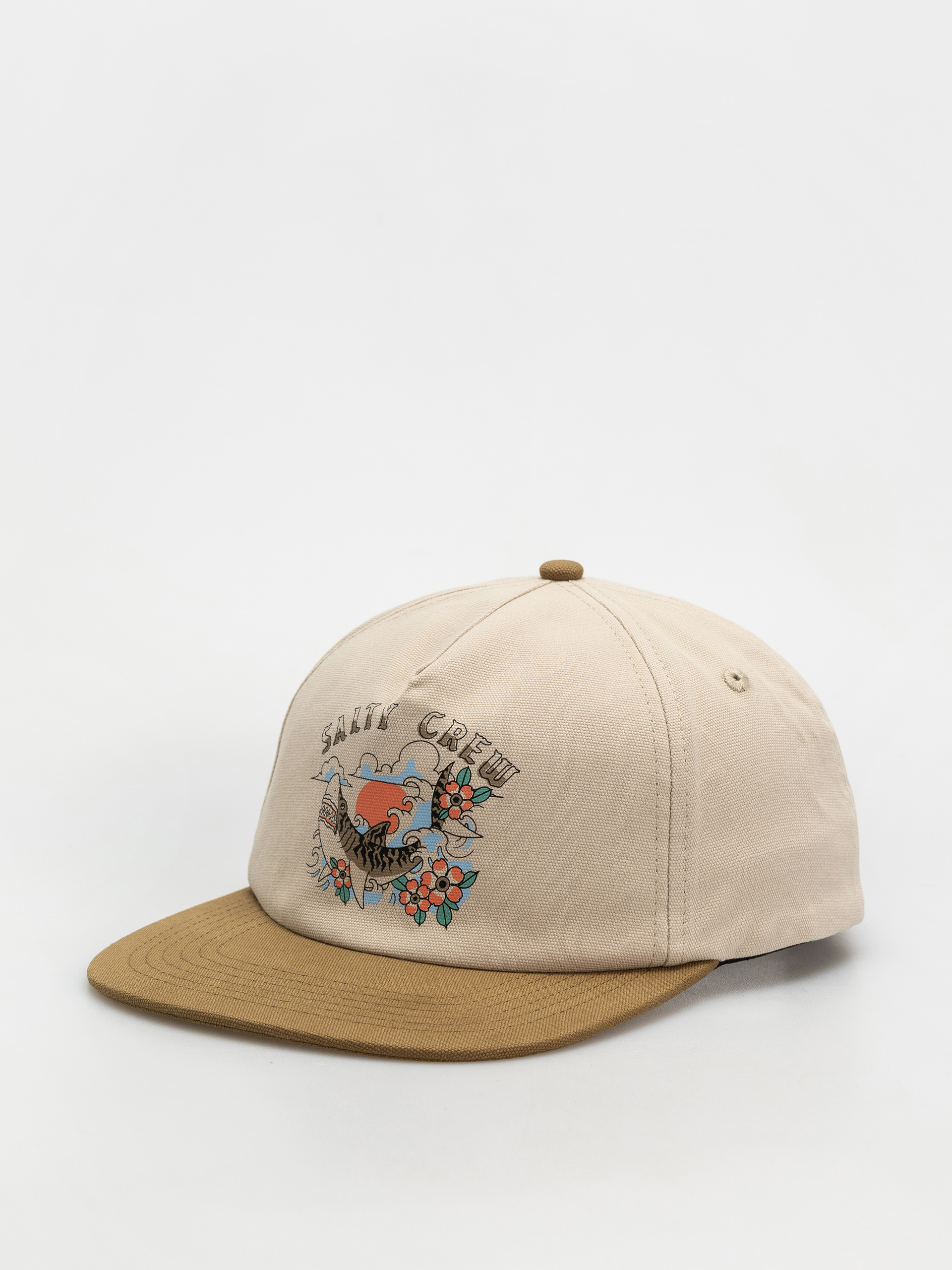 Salty Crew Hopper 5 Panel Cap - beige (oyster/brown)