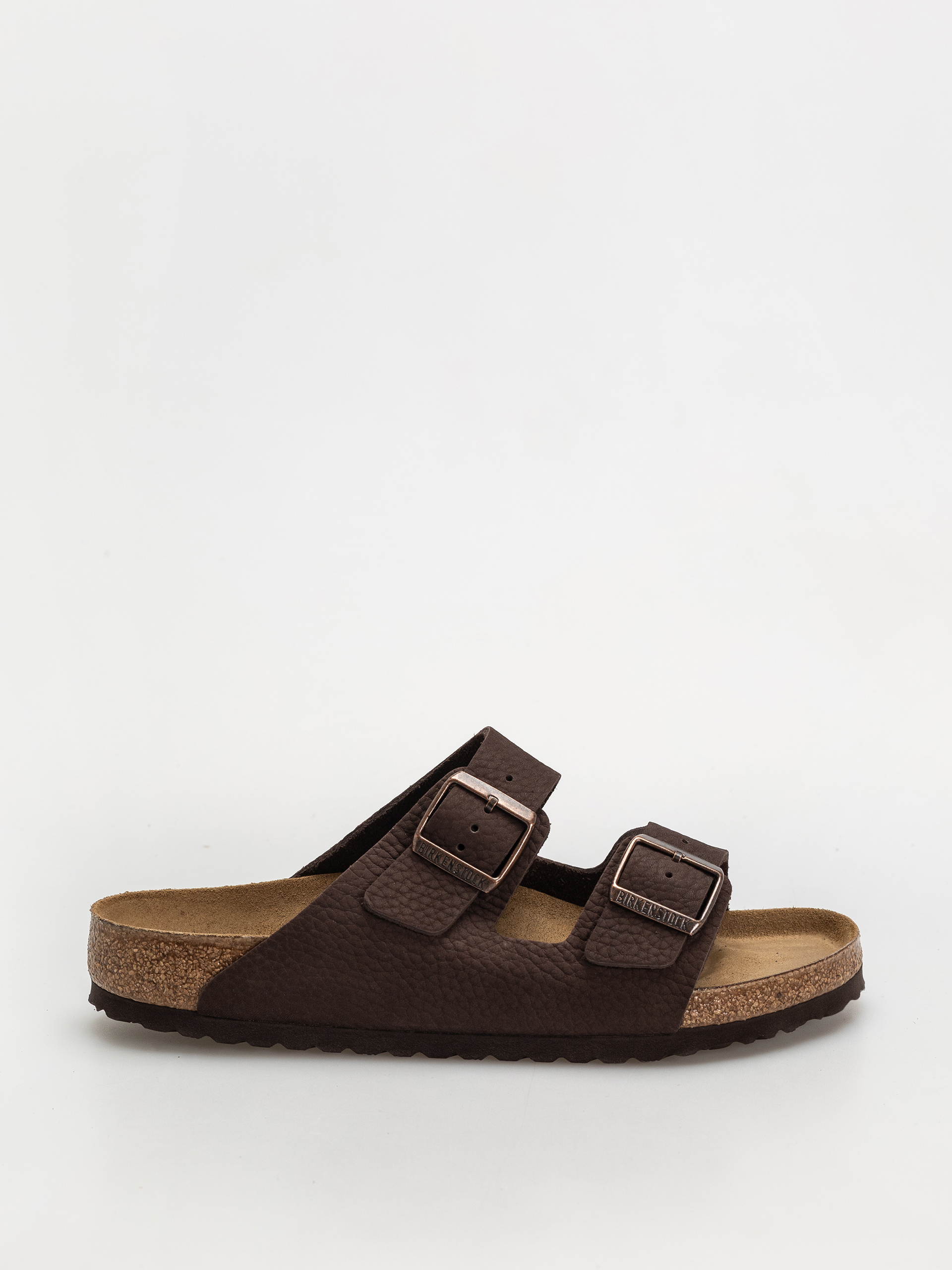 Birkenstock Flip-flops Arizona Nubuck Leather Regular - brown (desert ...