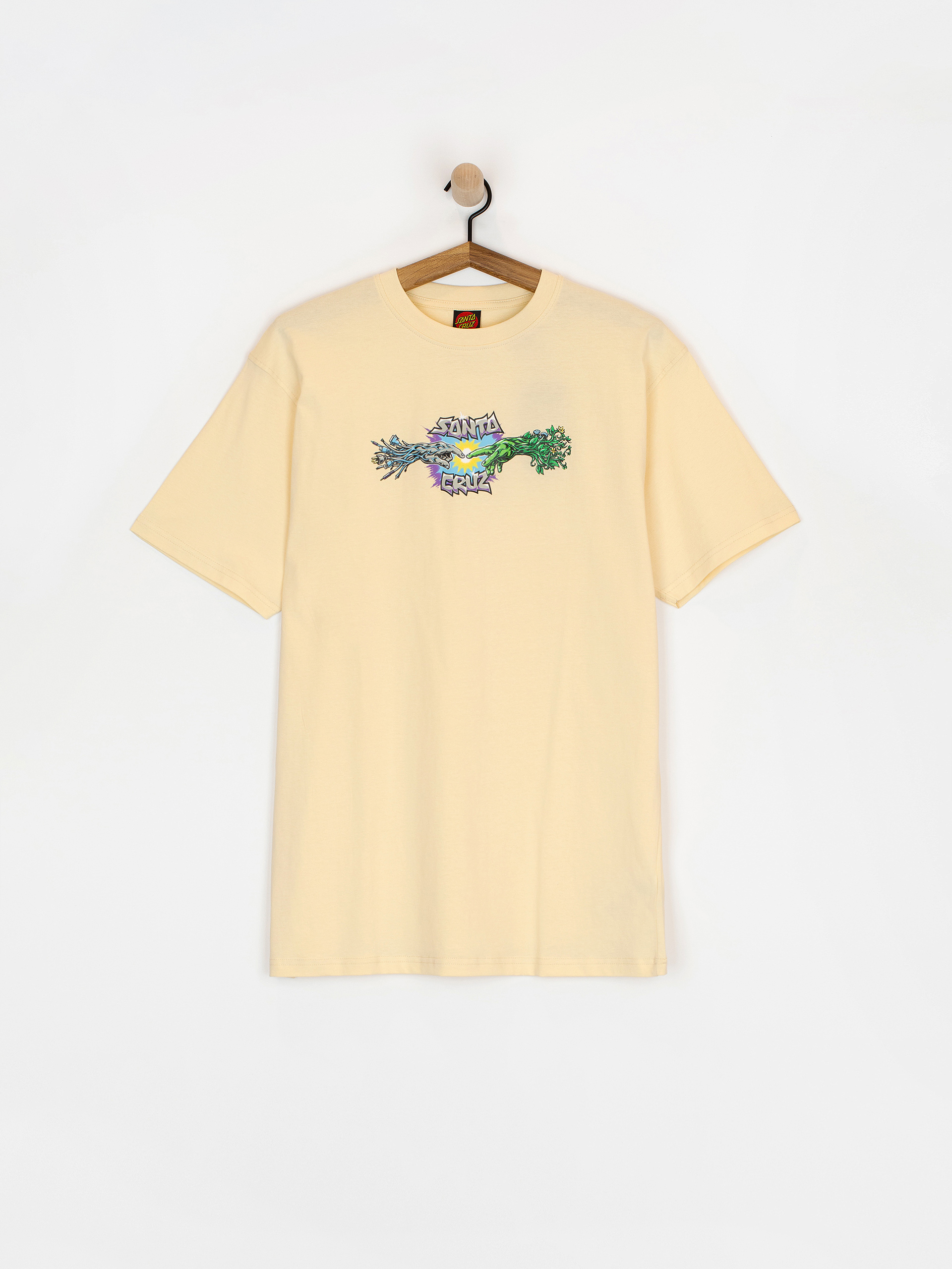 Santa Cruz Wooten Contact Front T-Shirt - yellow (vanilla)