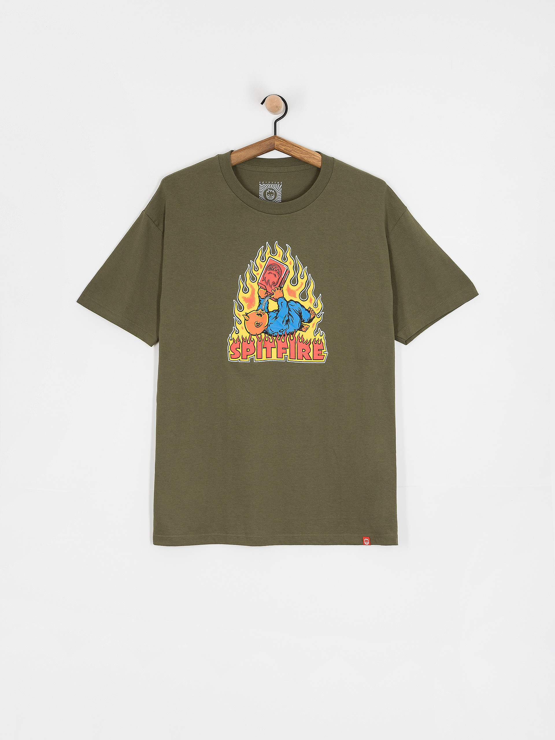Spitfire Demonseed T-Shirt - green (military green/multi color print)