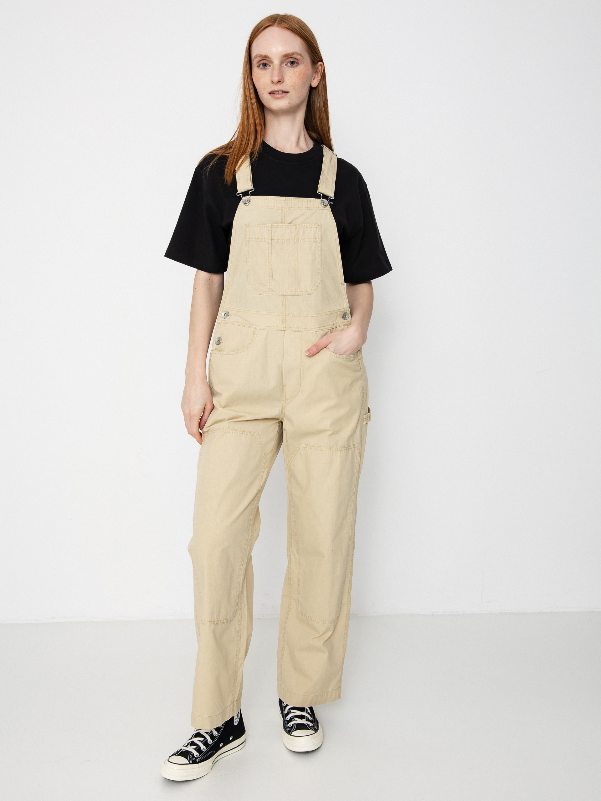 Brixton Utility Overall Pants Wmn - yellow (pale khaki)