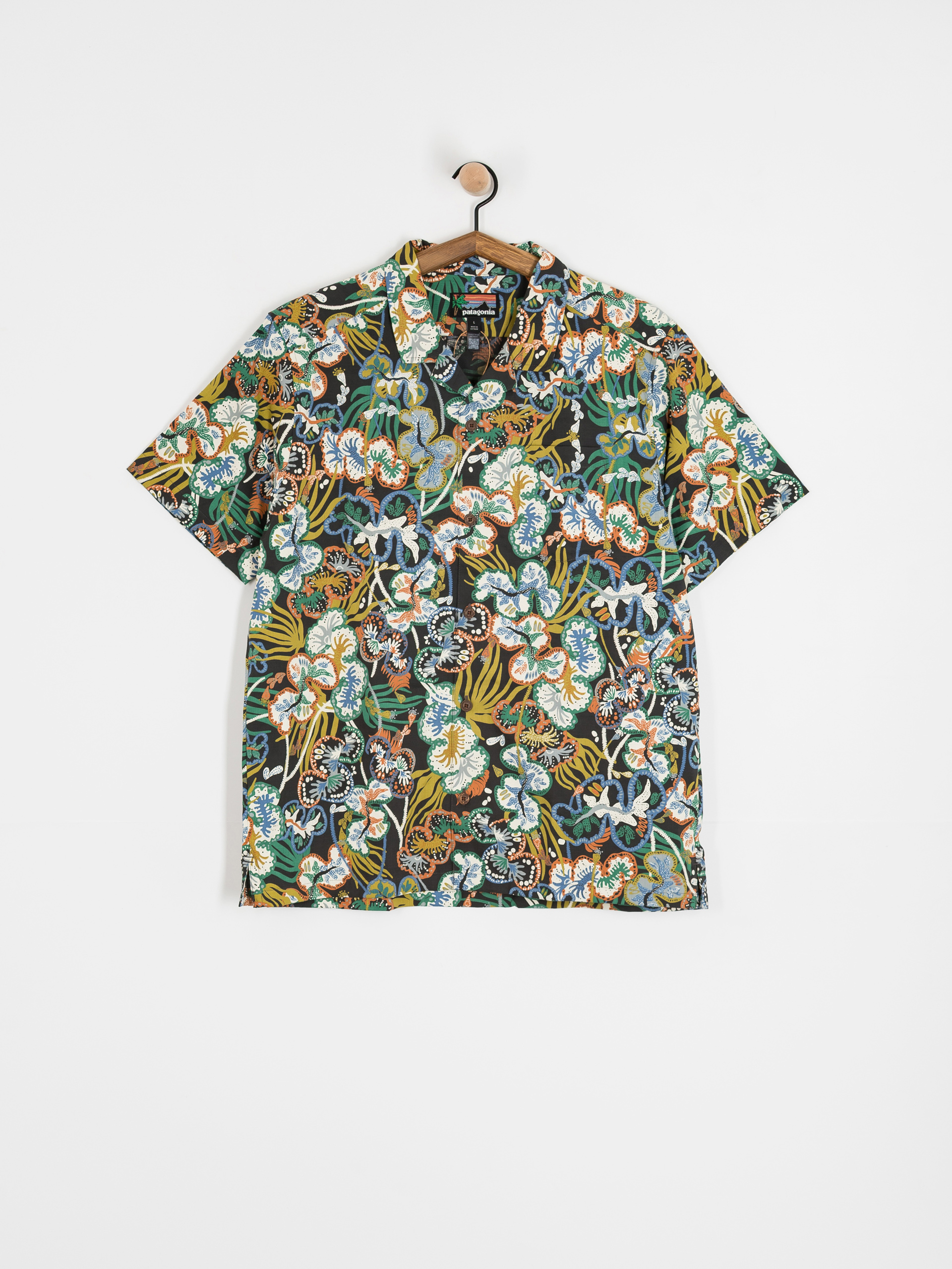 Patagonia Tidal Threads Camp Shirt - green (undersea/ink black)