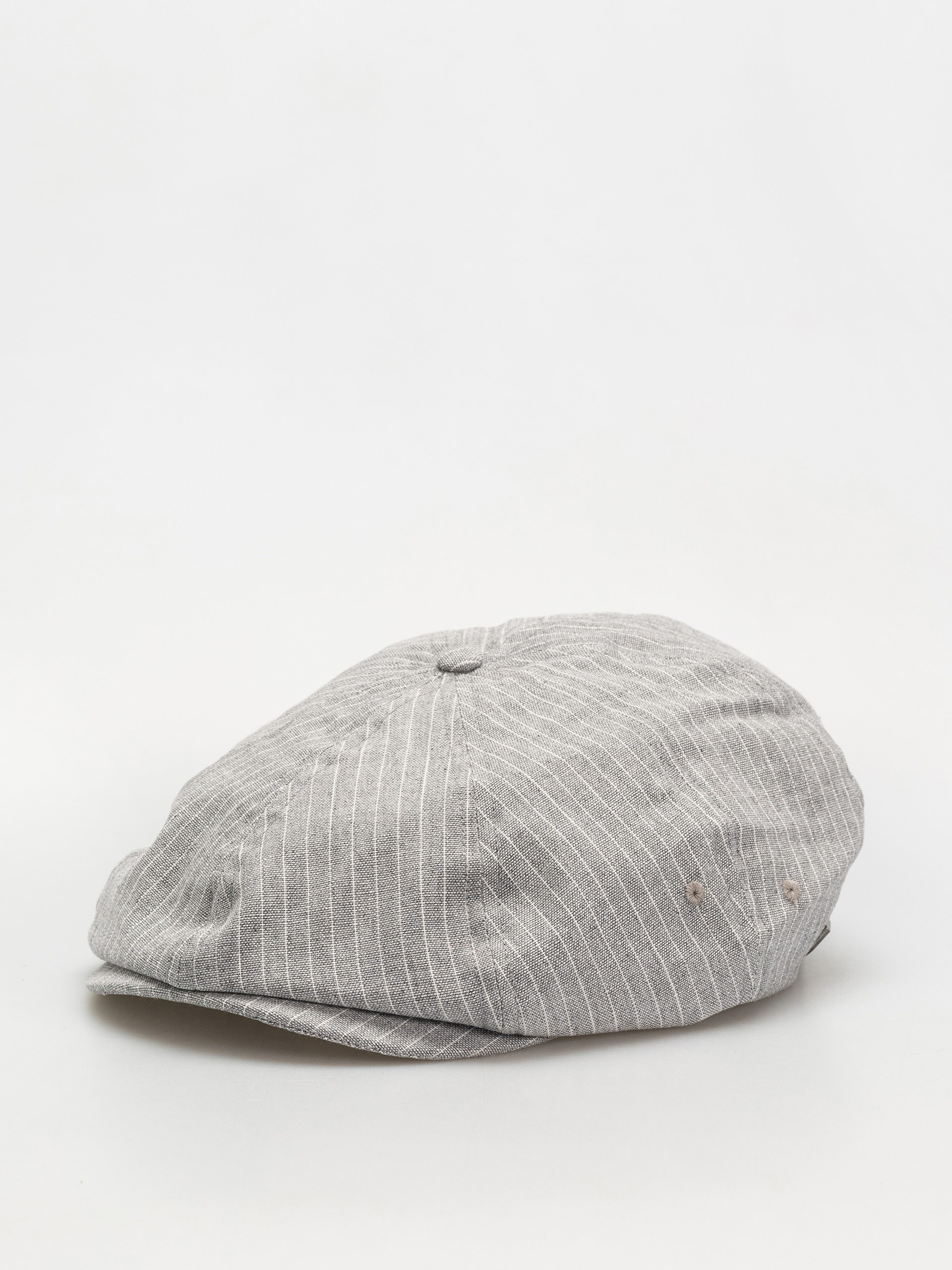 Brixton Brood Lw Snap Cap Flat cap - grey (light grey/white stripe chambr)