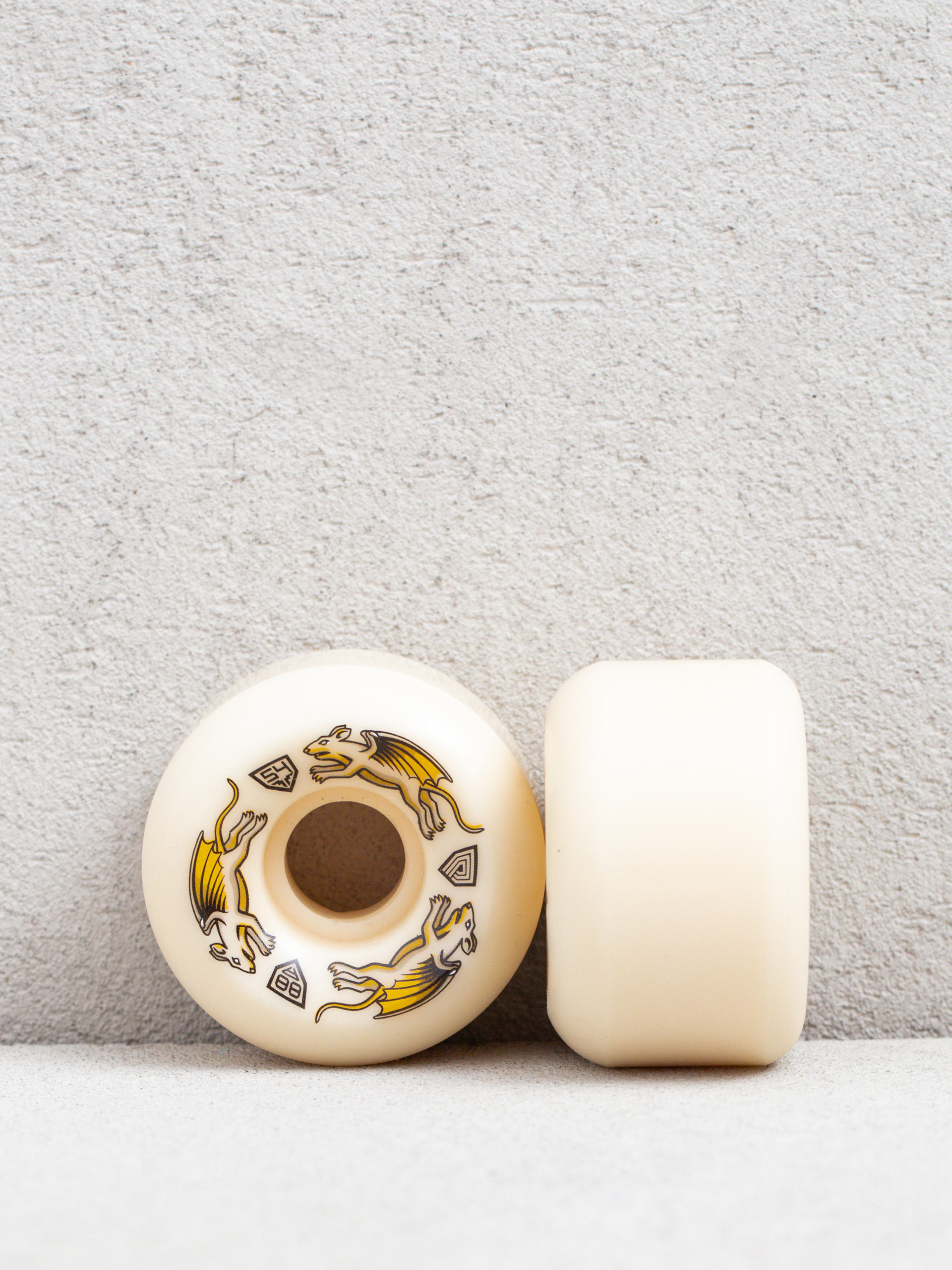 Powell Peralta WL PP Dragon Formula Nano Rat V6 88A Wheels - white (off ...