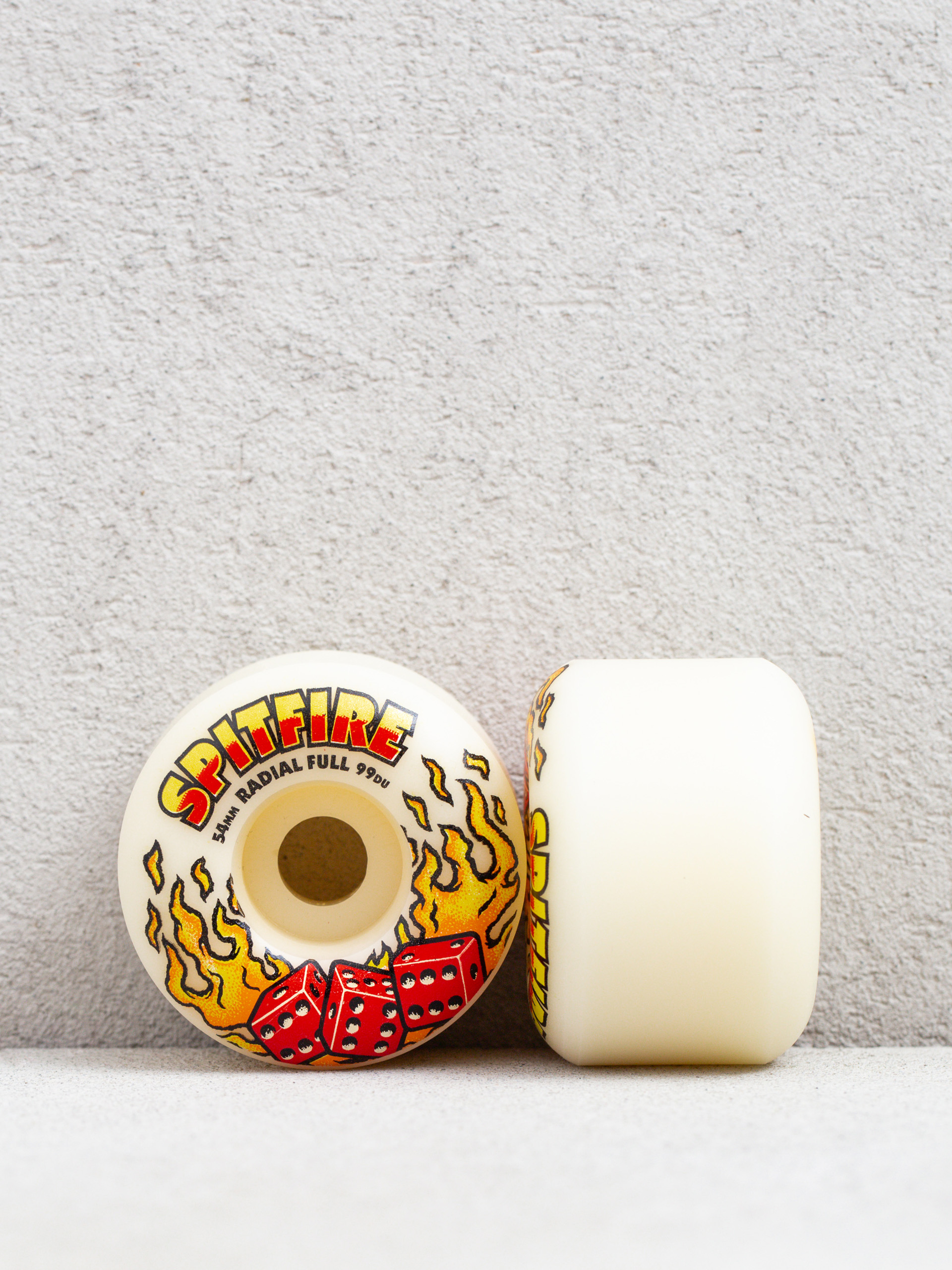 Spitfire F4 99D Hot Hand Radial Full Wheels - white (natural)