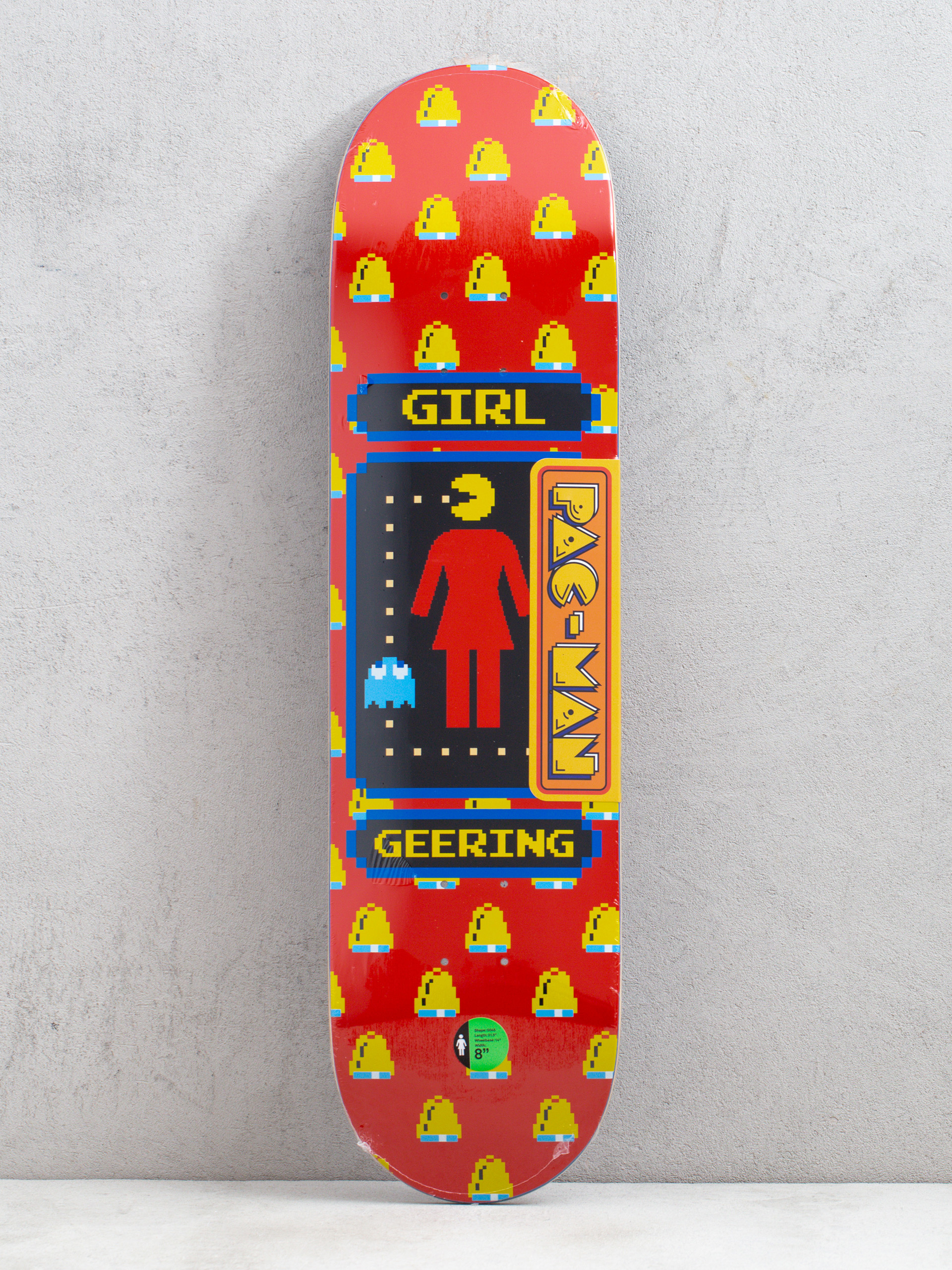 Girl Skateboard Deck Geering Pac Man (red)
