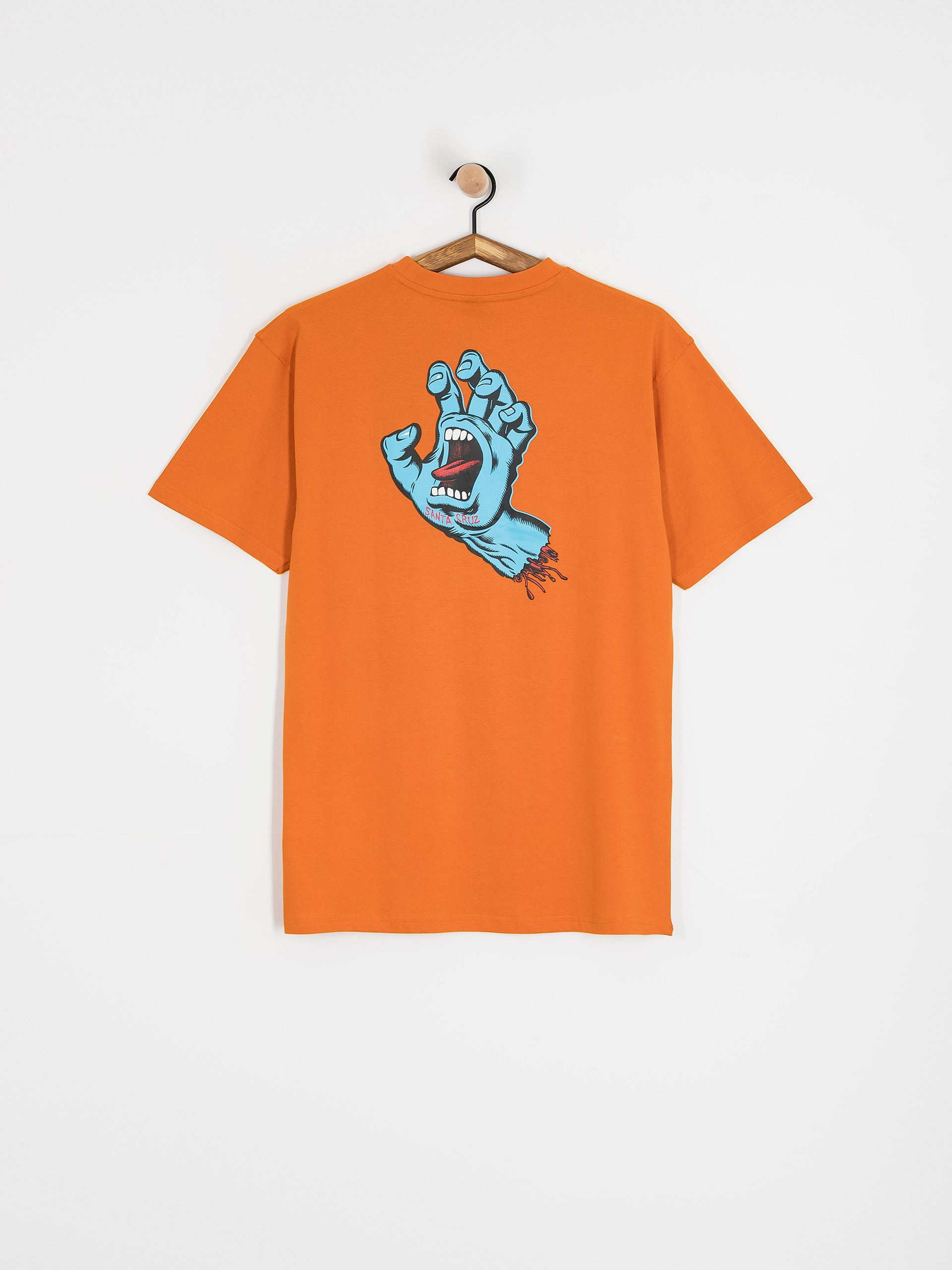 Santa Cruz Screaming Hand Chest T-Shirt - orange (amber)