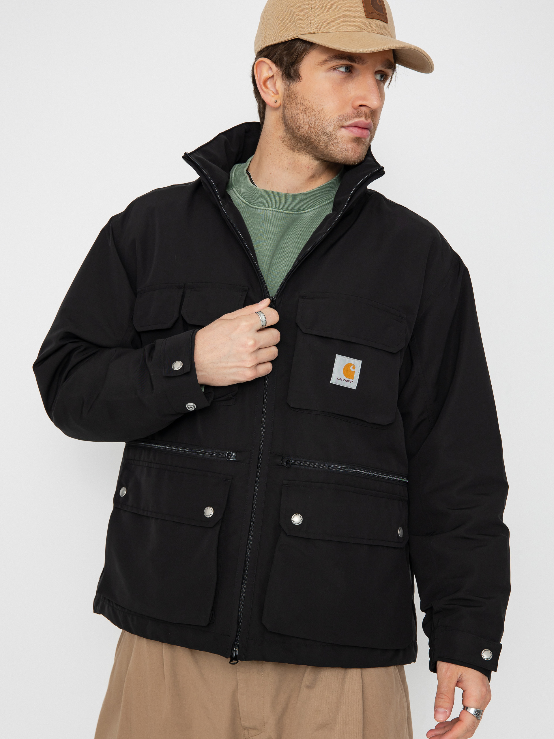 Carhartt WIP Work Varsity Bomber Jacket - black (black)