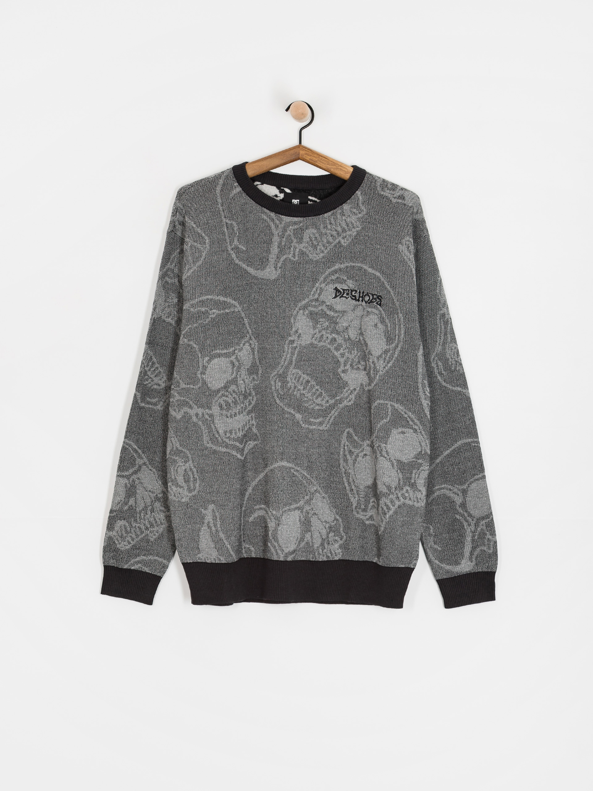 DC Fracture Sweater - grey (heather skully print)