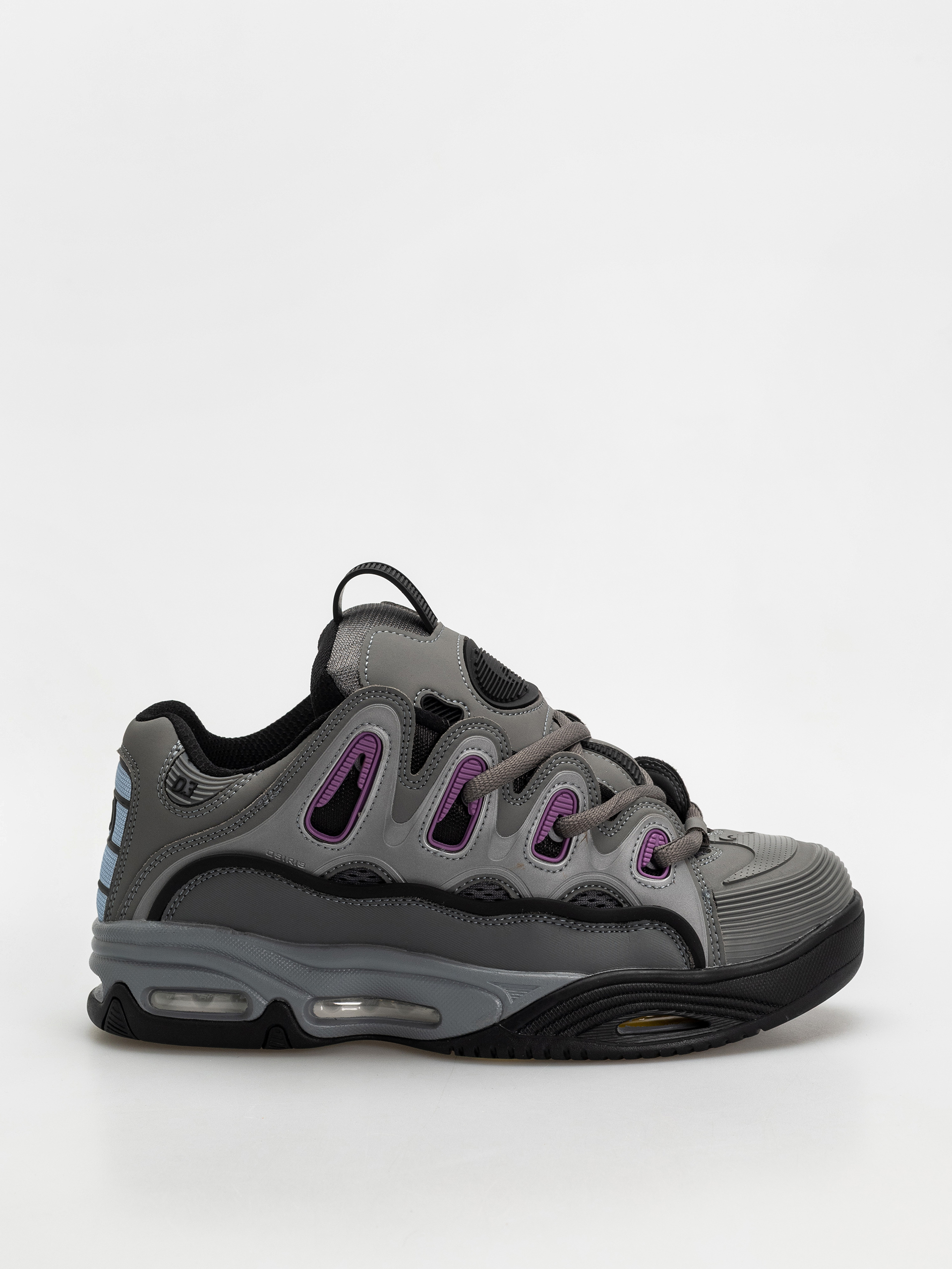 Osiris Shoes D3 2001 - grey (grey/purple/yellow)
