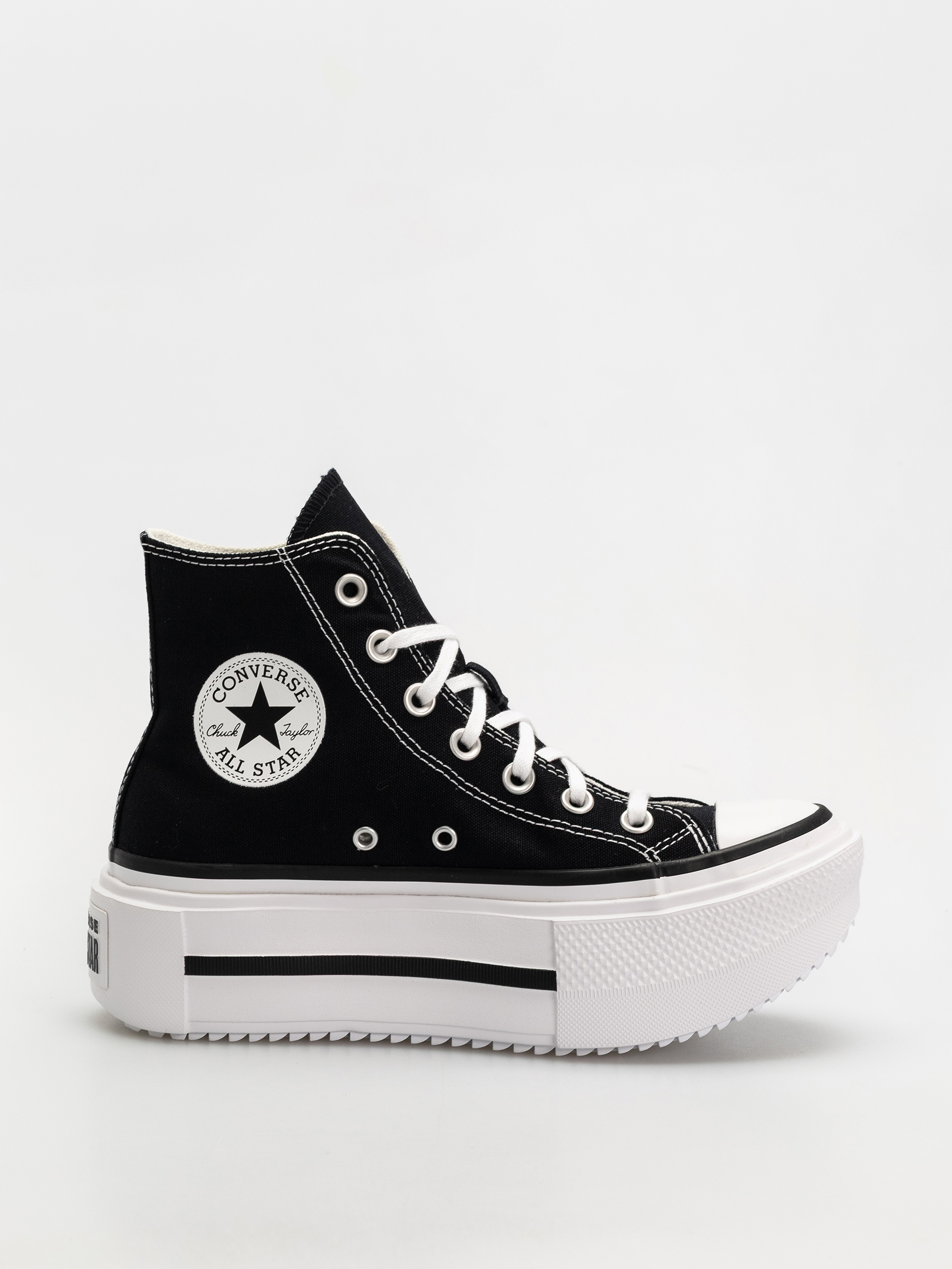 Converse Chuck Taylor All Star Lift Double Stack Hi Chucks (black/white/black)