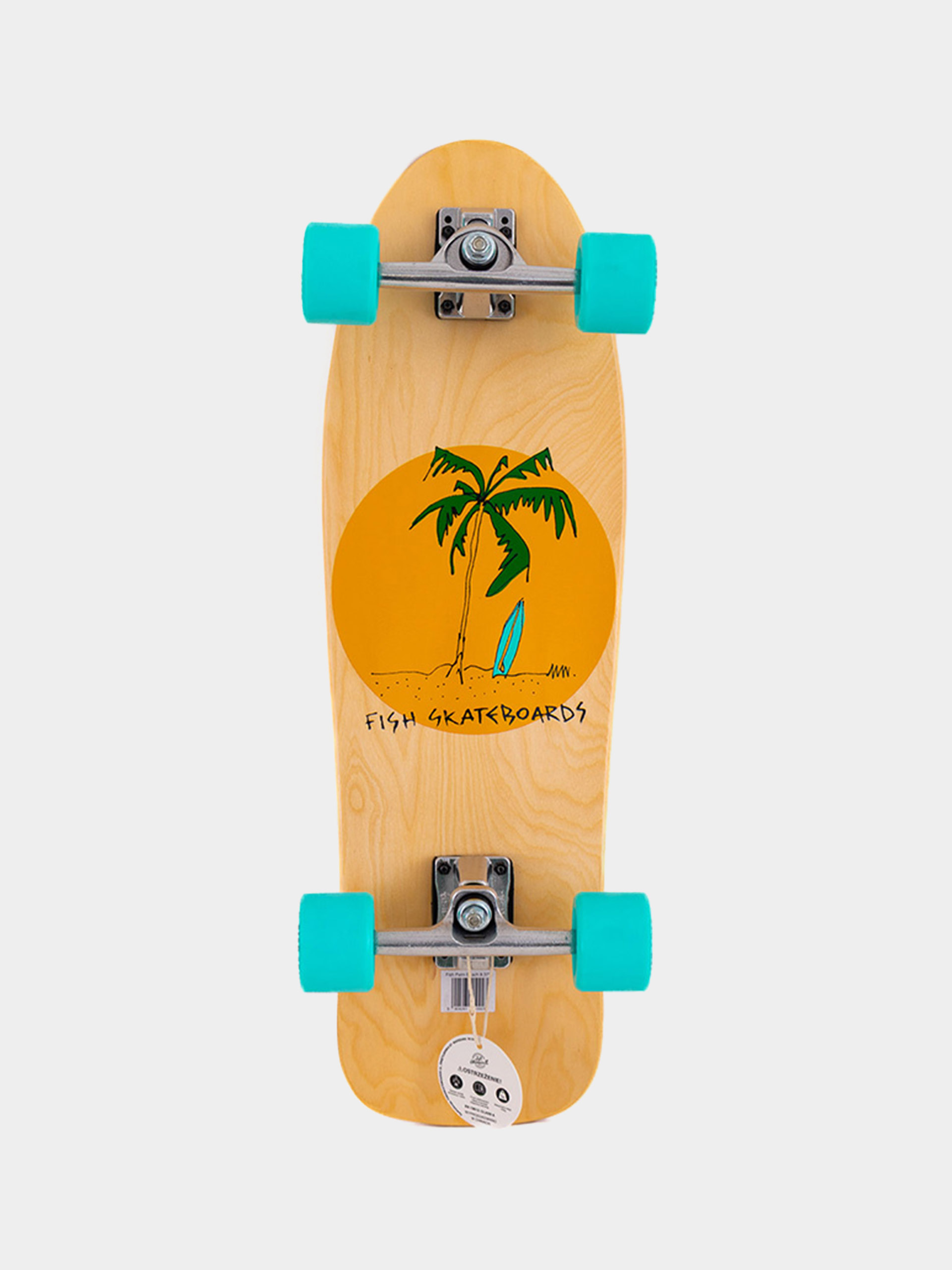 Fish Skateboards Cruiser Surfskate Palm Beach - multicolor