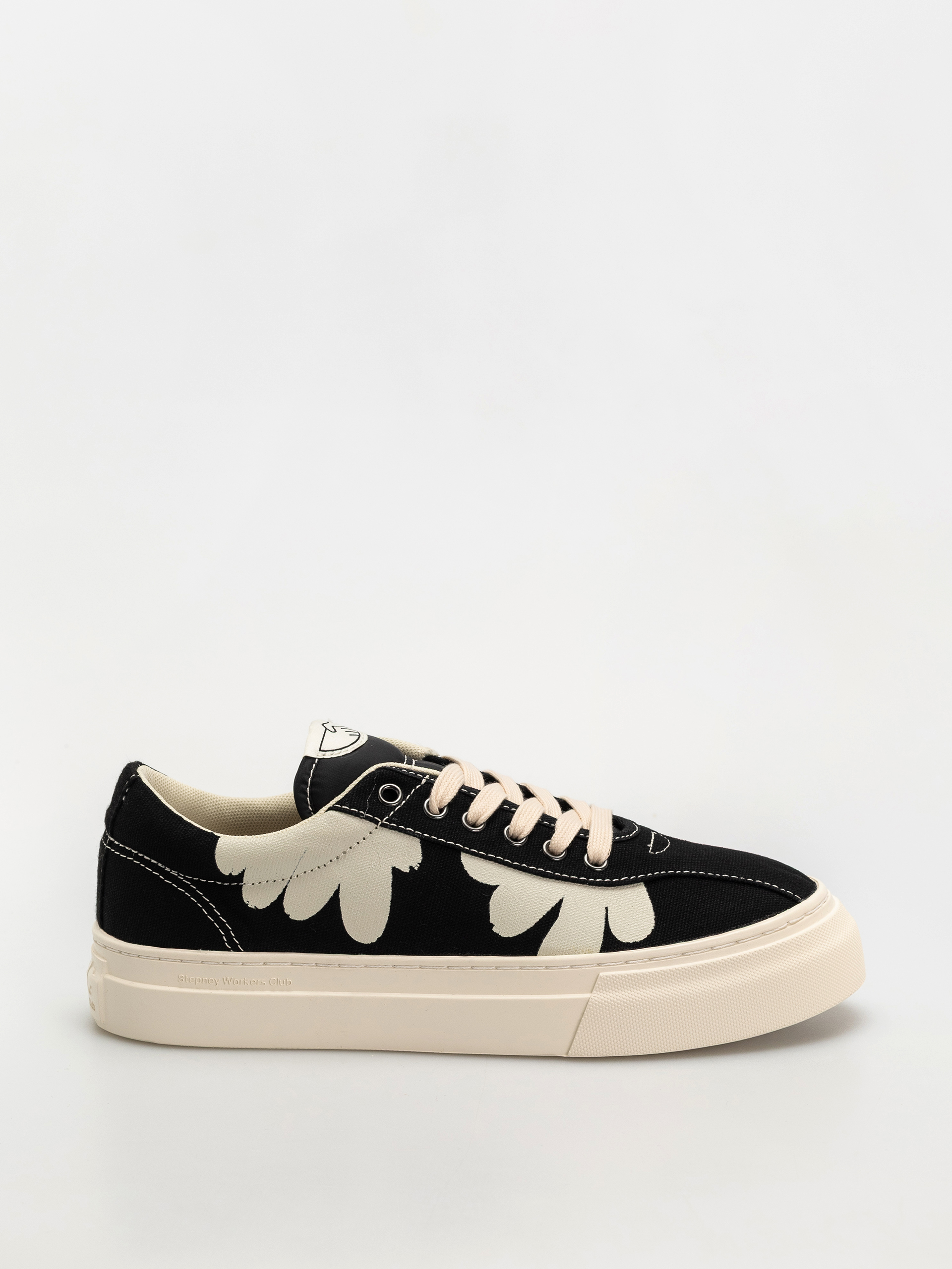 Stepney Workers Club Dellow Shoes - black (shroomhands canvas black/white)