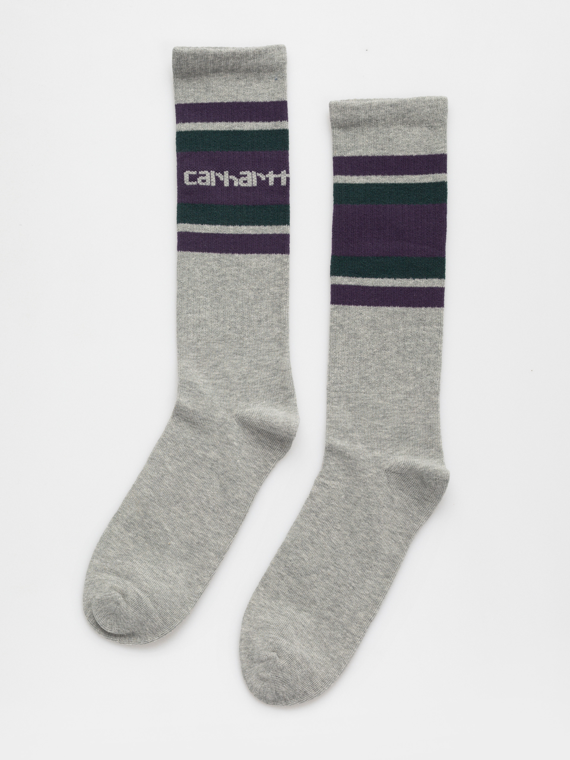 Carhartt WIP Connors Socks - grey (grey heather/lakers/dark fir)
