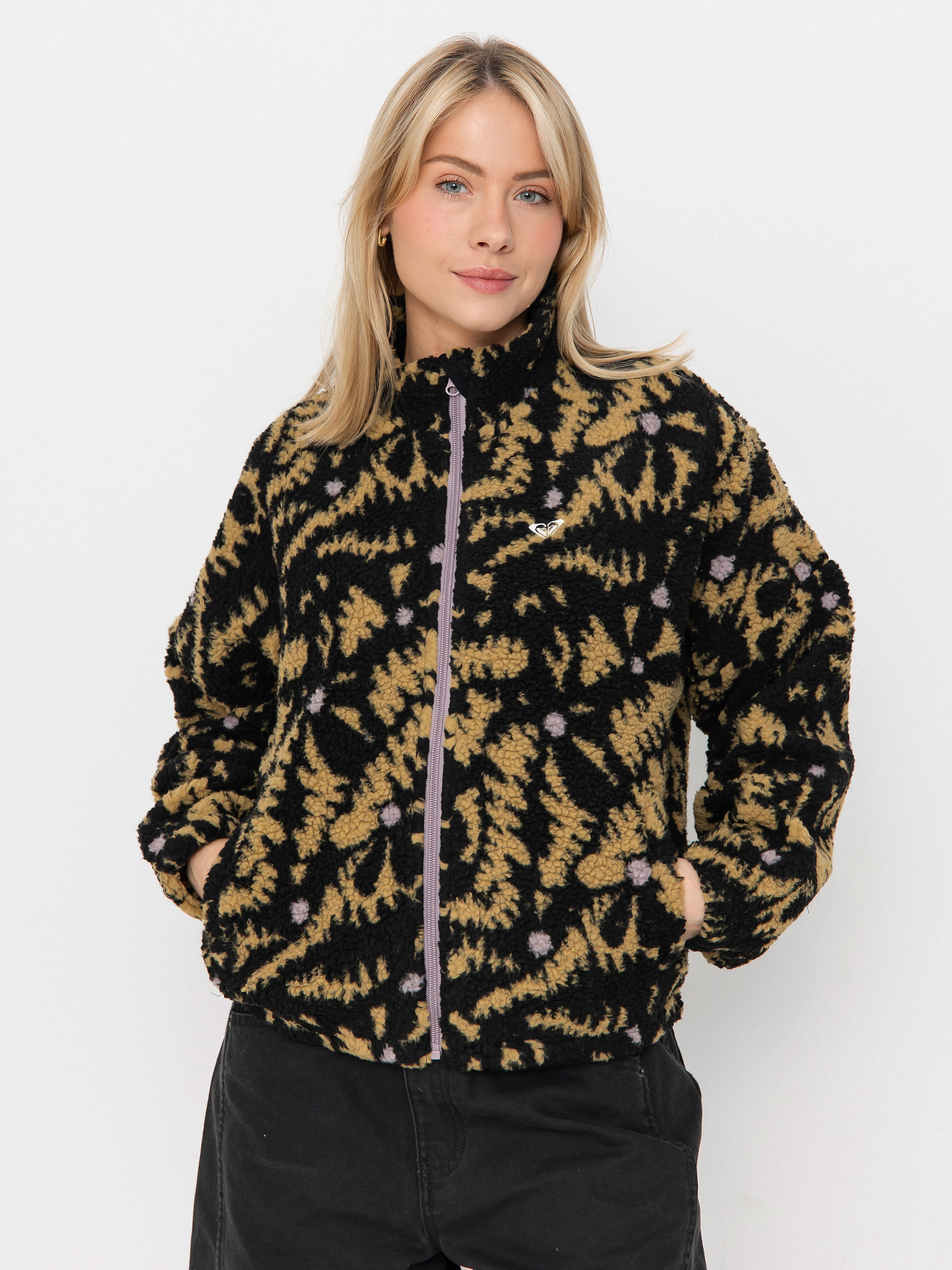Roxy Fleece Boundless Spirit Zippered Wmn - multicolor (anthracite big ...