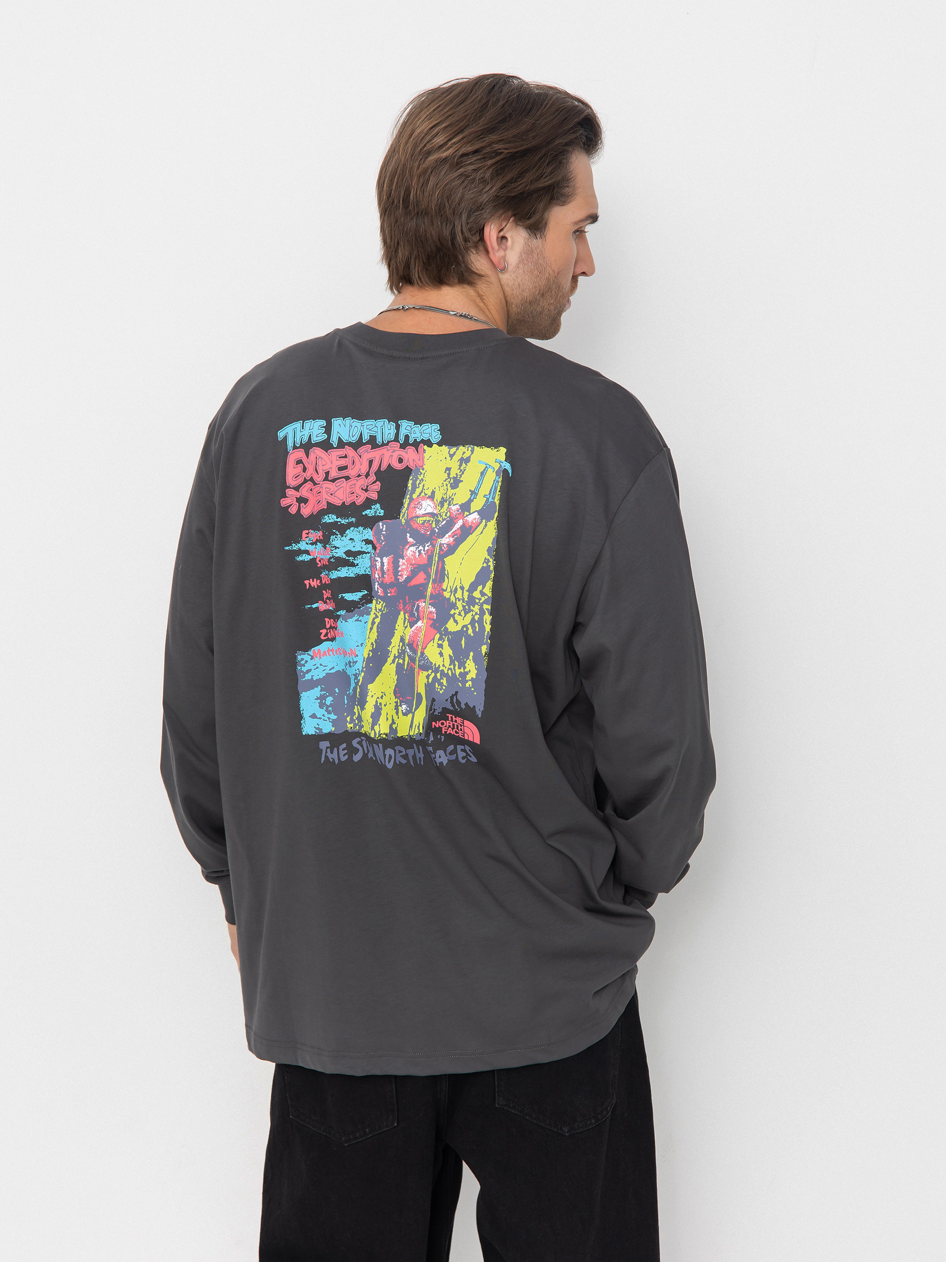 The North Face Expedition Celebration Oversized Longsleeve - black ...