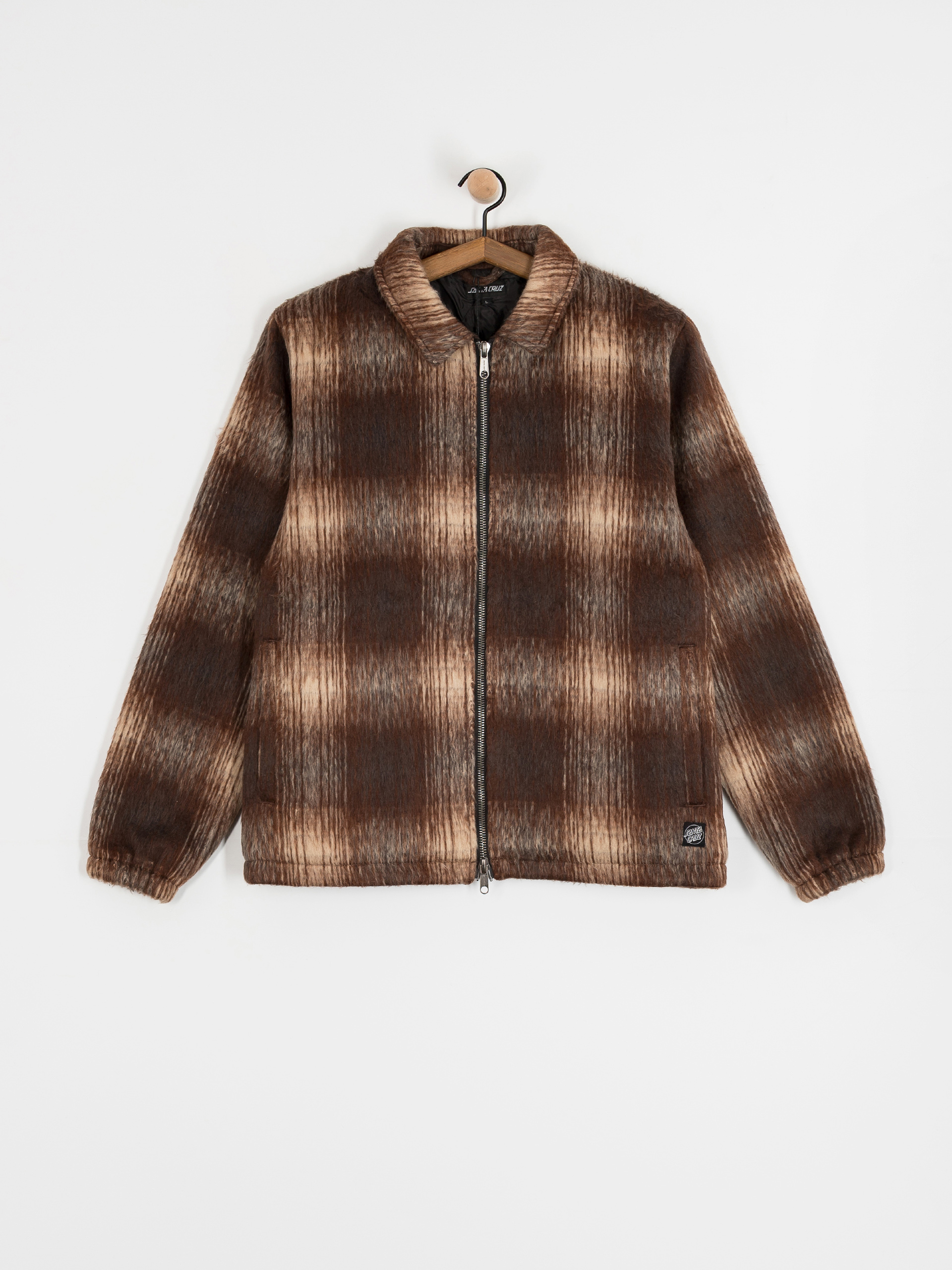 Santa Cruz Jacket Hideout - brown (brown check)