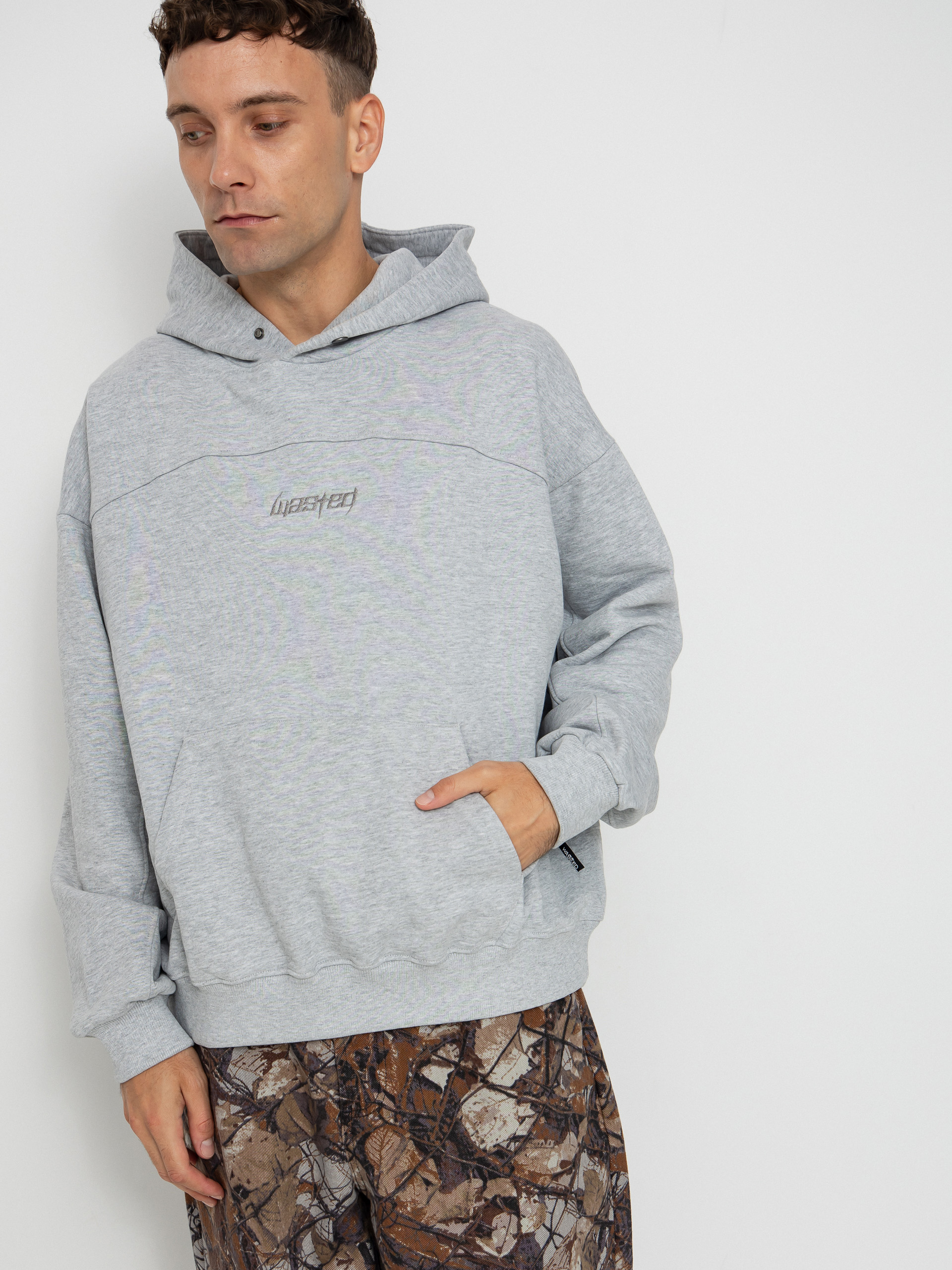 Wasted Paris Hoodie Switchblade Boxy HD - grey (ash grey)