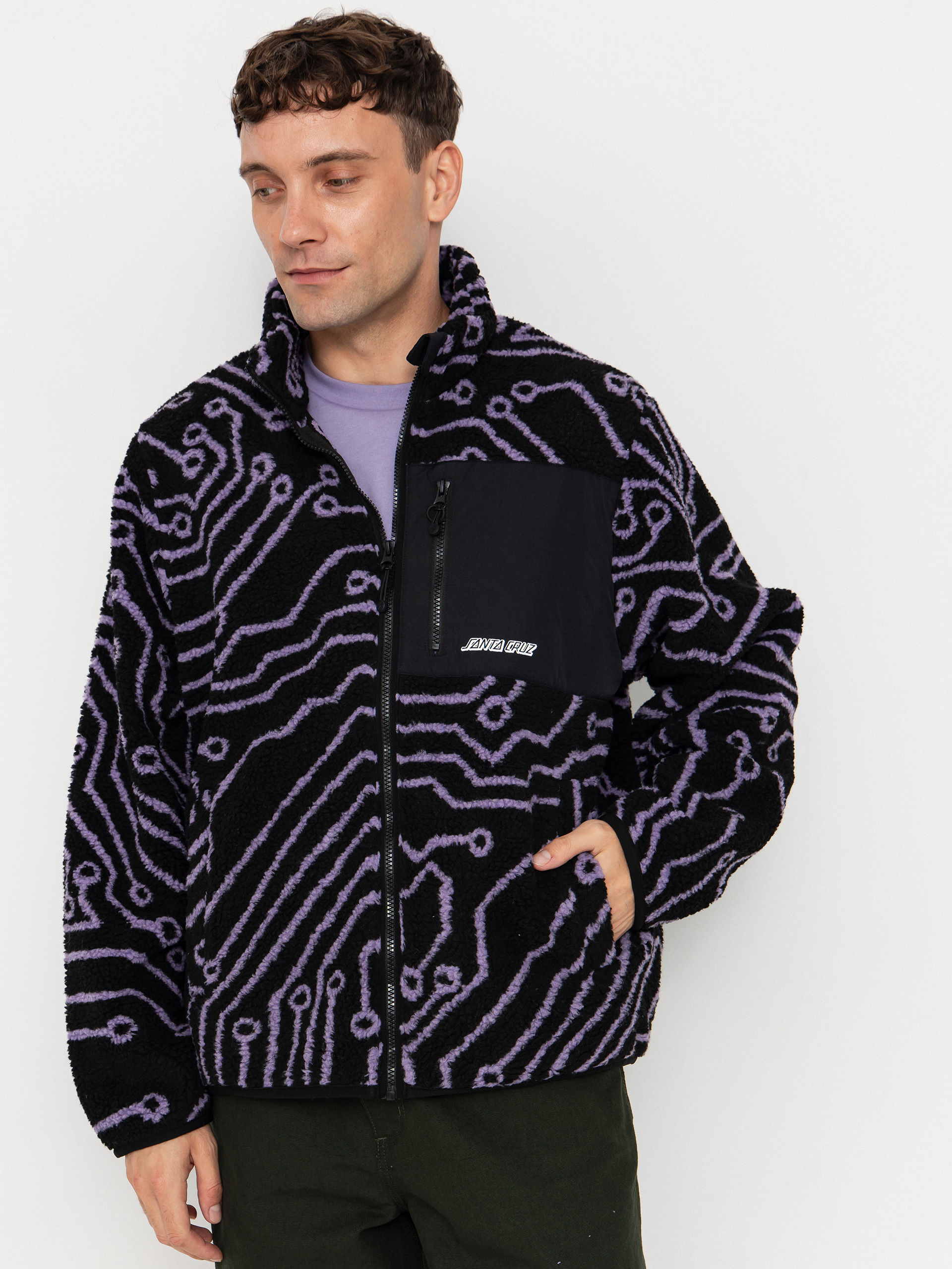 Santa Cruz Jacket Freestyle - black, violet (circuit)