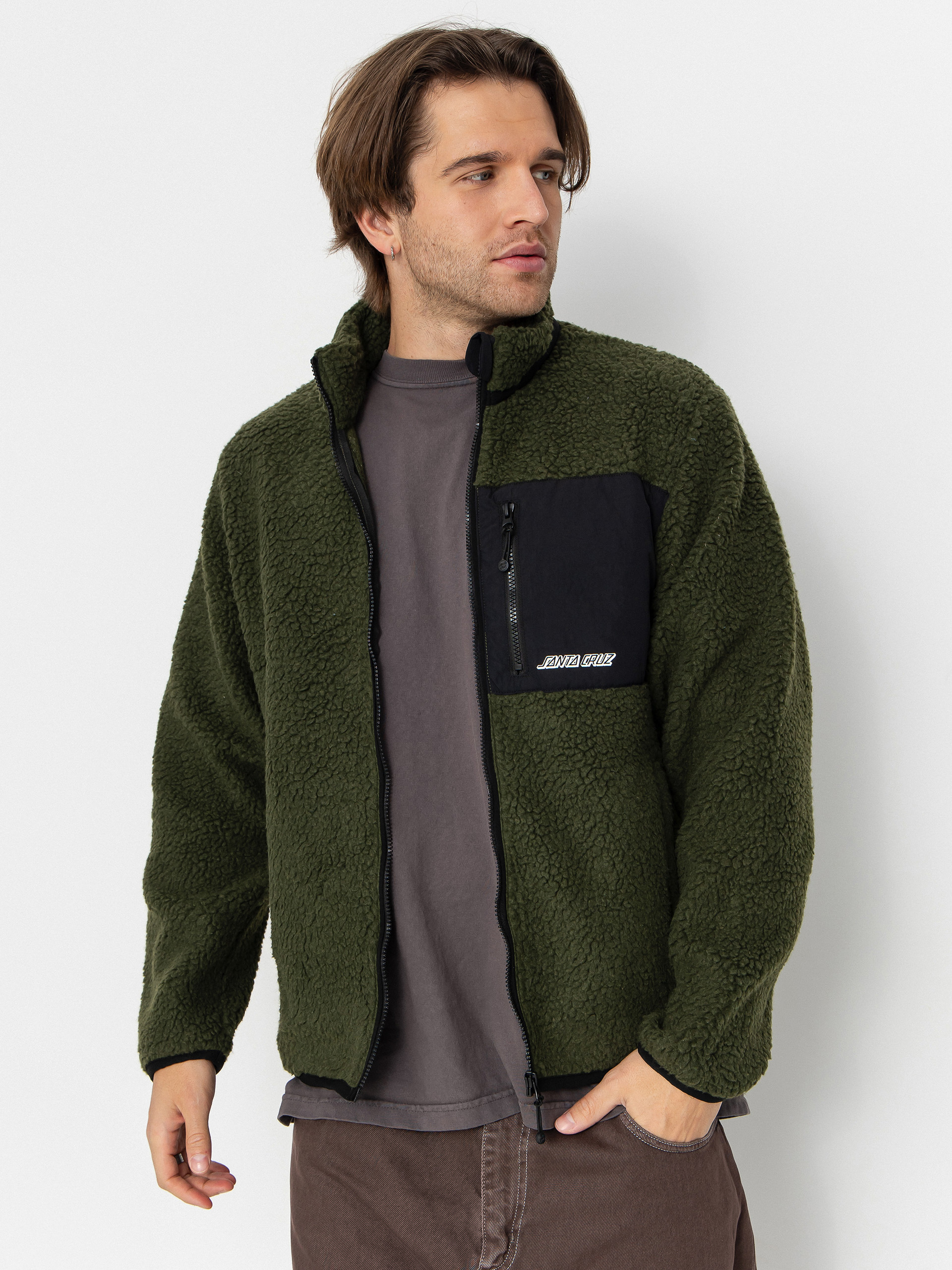 Santa Cruz Jacket Freestyle - green (dark moss)