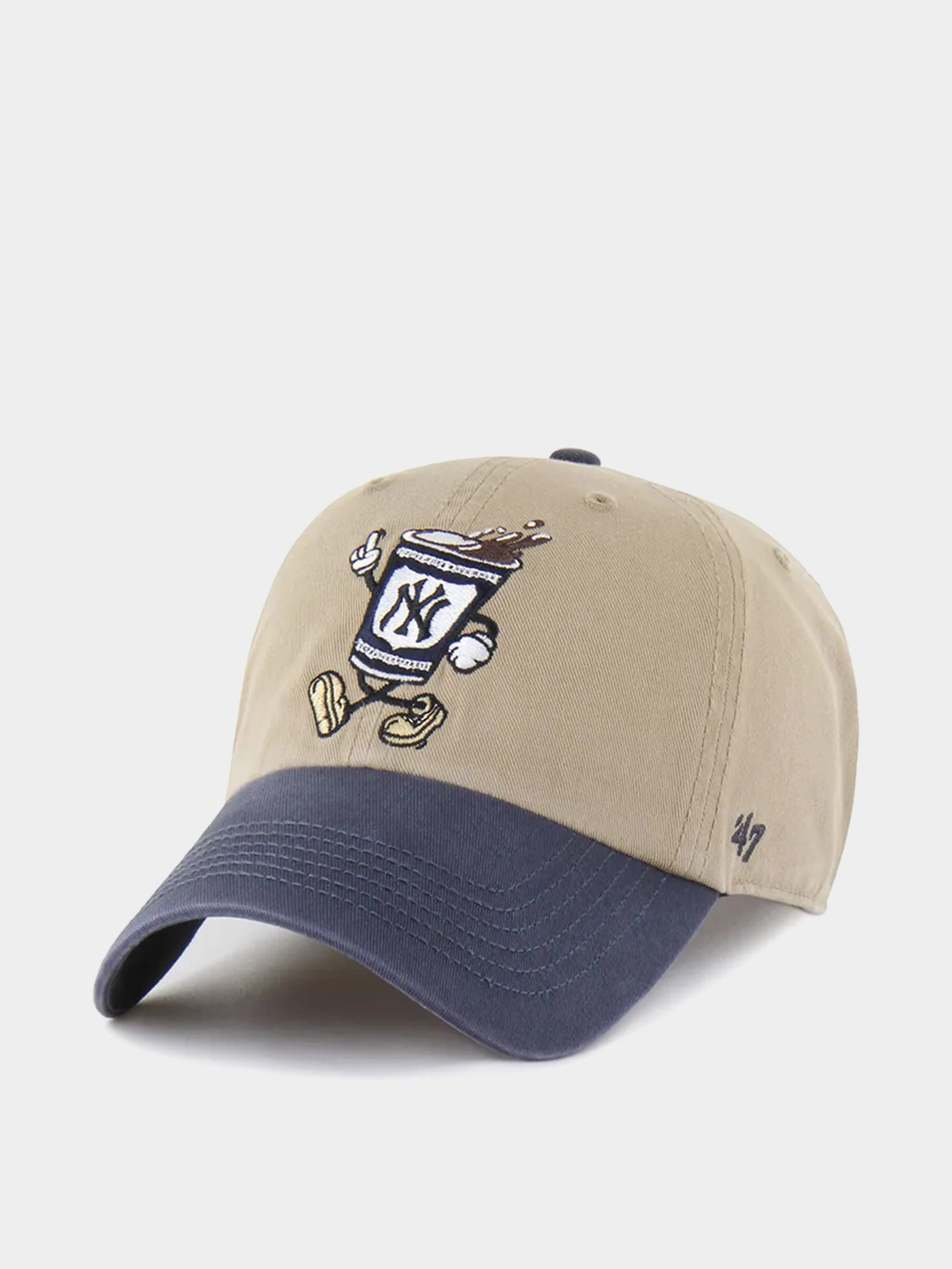 47 Brand Cap MLB New York Yankees Cartoon Icon - navy blue, beige (khaki)