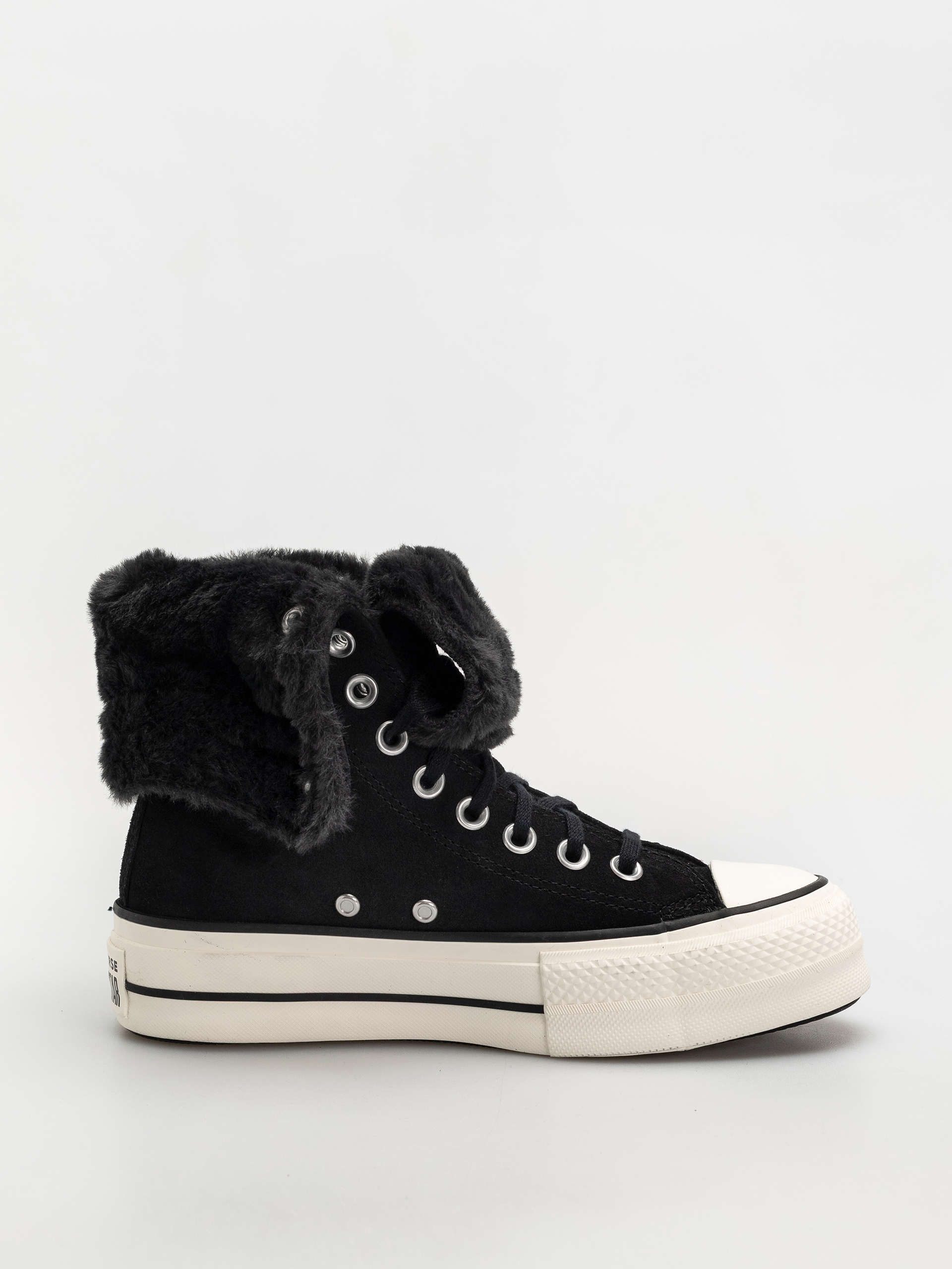 Converse Chucks Chuck Taylor All Star Fold Over Lift Wmn - black (black ...