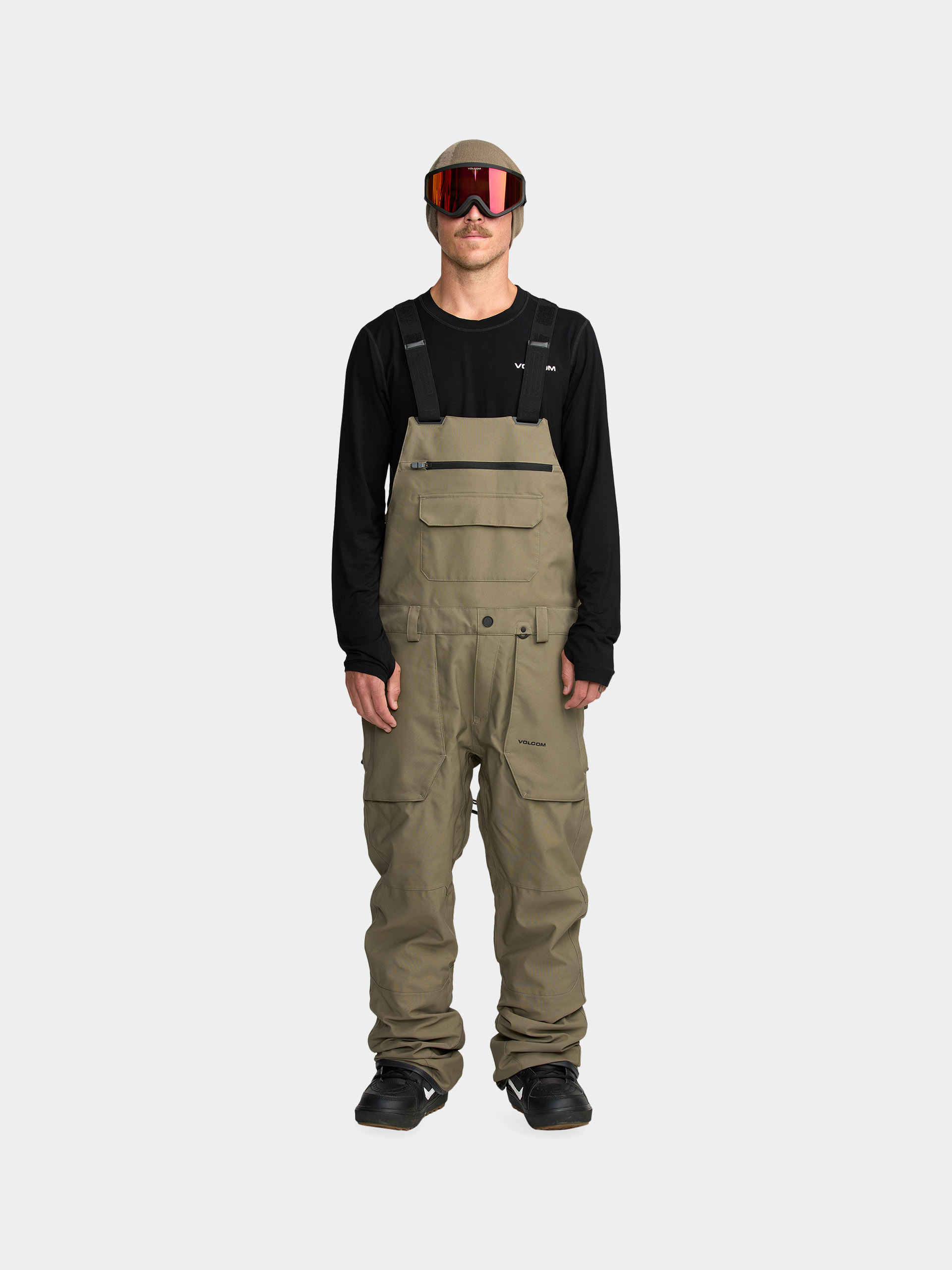 Volcom Snowboard pants Roan Bib Overall - green (military)