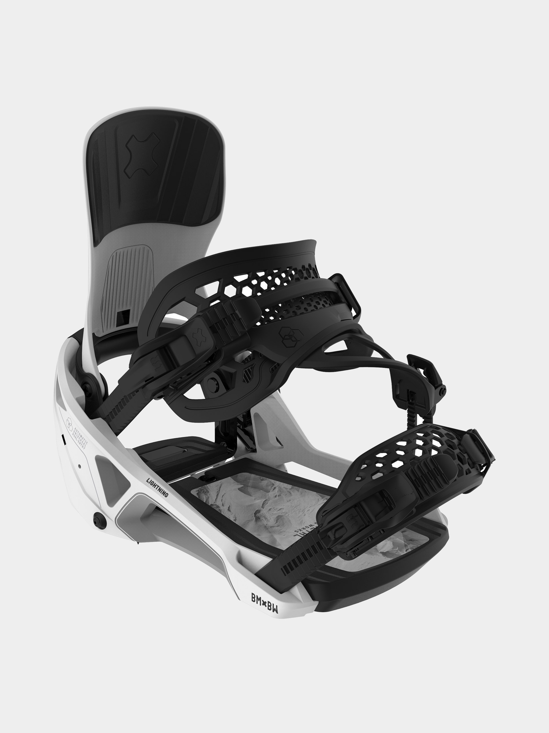 Bent Metal Snowboard bindings Lightning Supermatic - white (white)