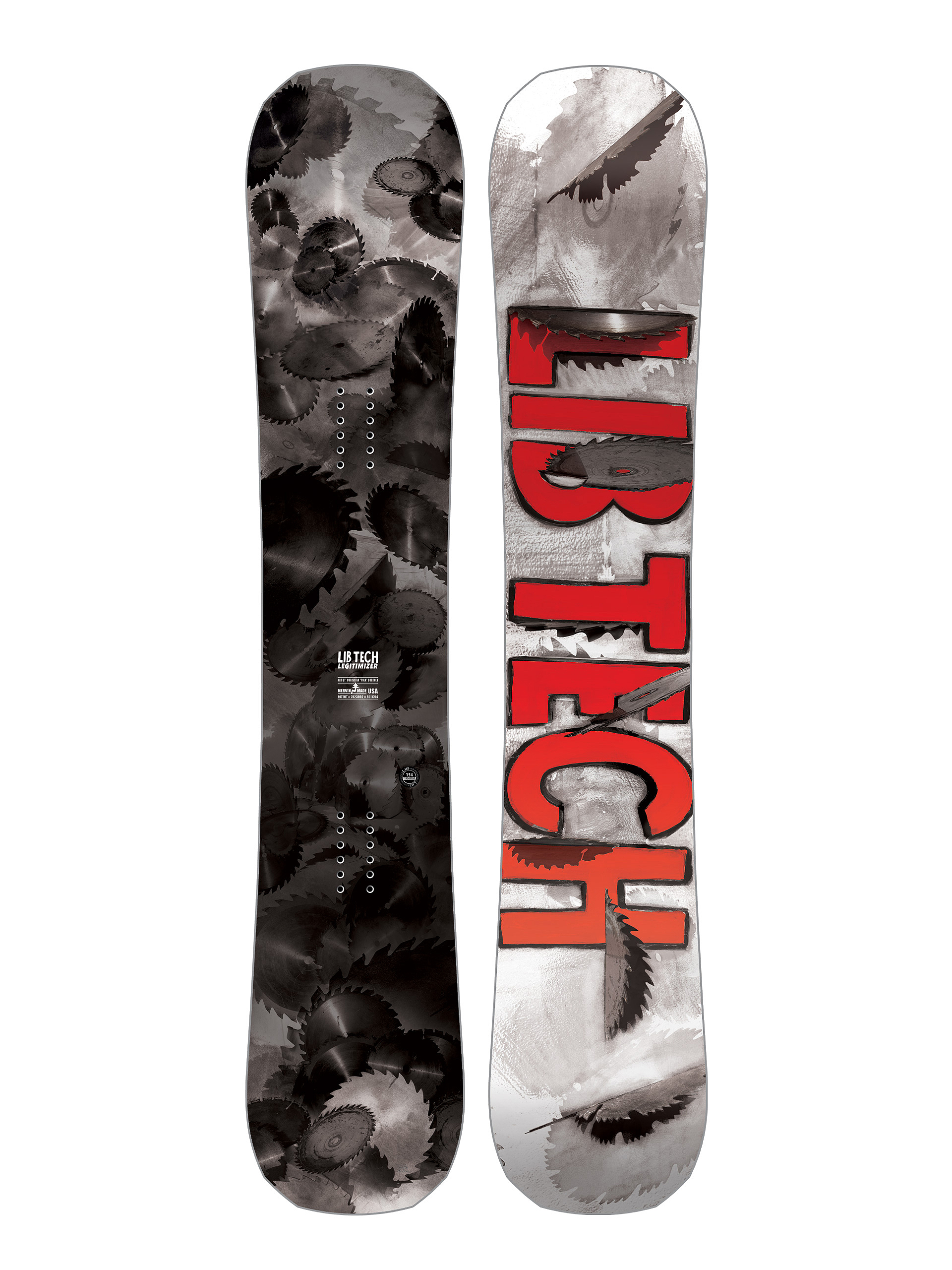 Lib Tech Snowboard Legitimizer - red, grey