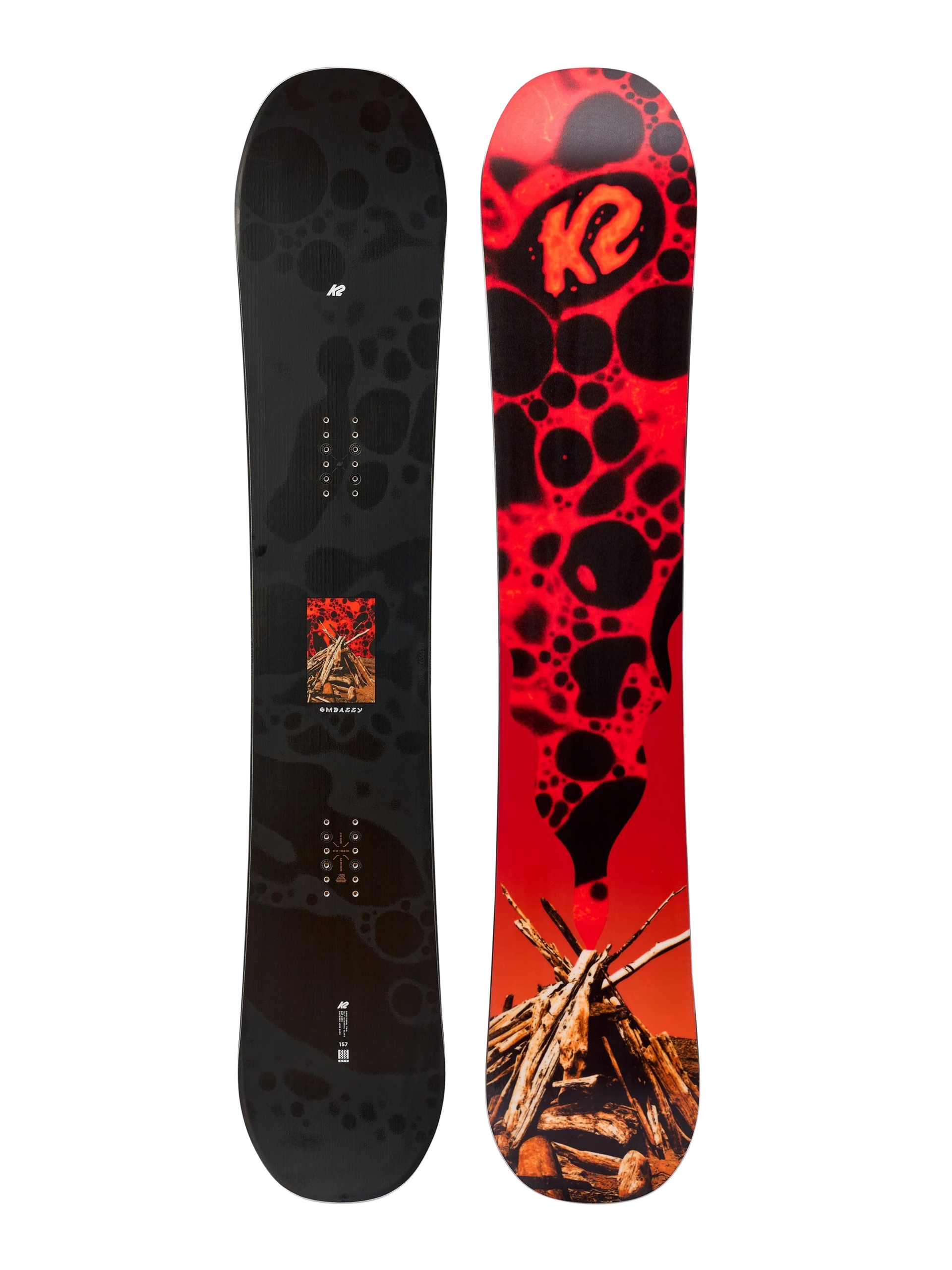 K2 Snowboard Embassy - red, black