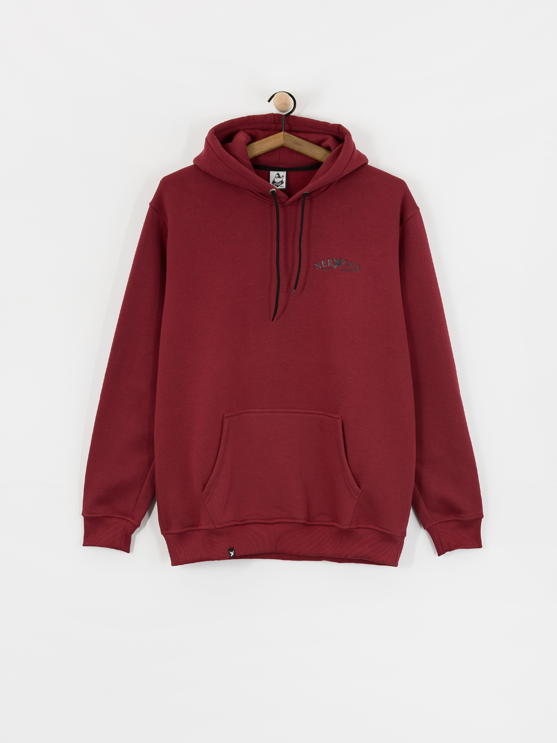Nervous Hoodie Small Classic Arc HD - Rot (blood)