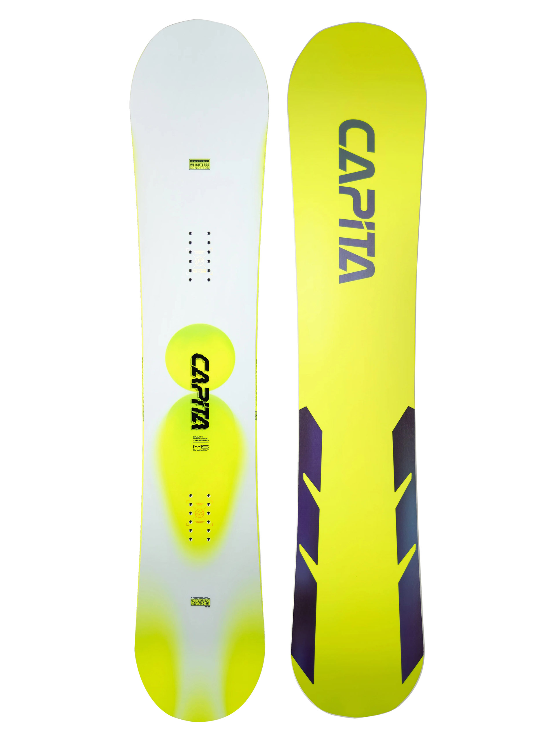 Capita Snowboard Mercury - white, yellow, multicolor (yellow/navy)