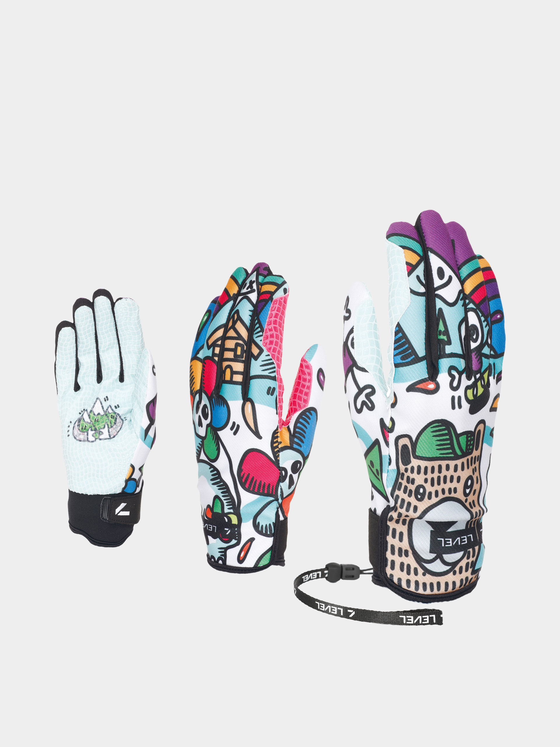 Level Gloves Web - multicolor (logos)