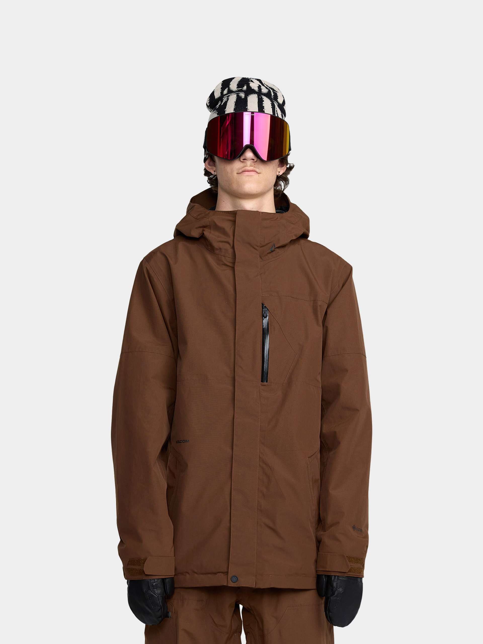 Volcom Snowboard jacket L Ins Gore Tex - brown (brown)