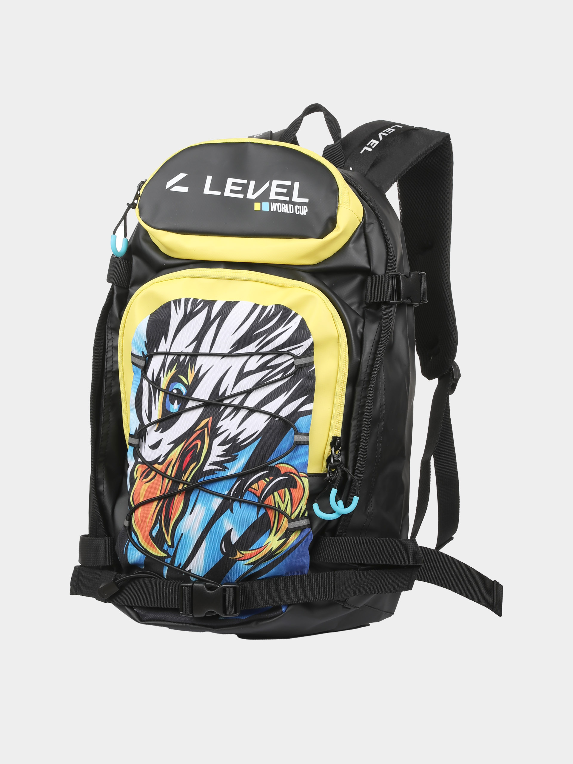 Level Backpack Tiger - black (yellow blue)