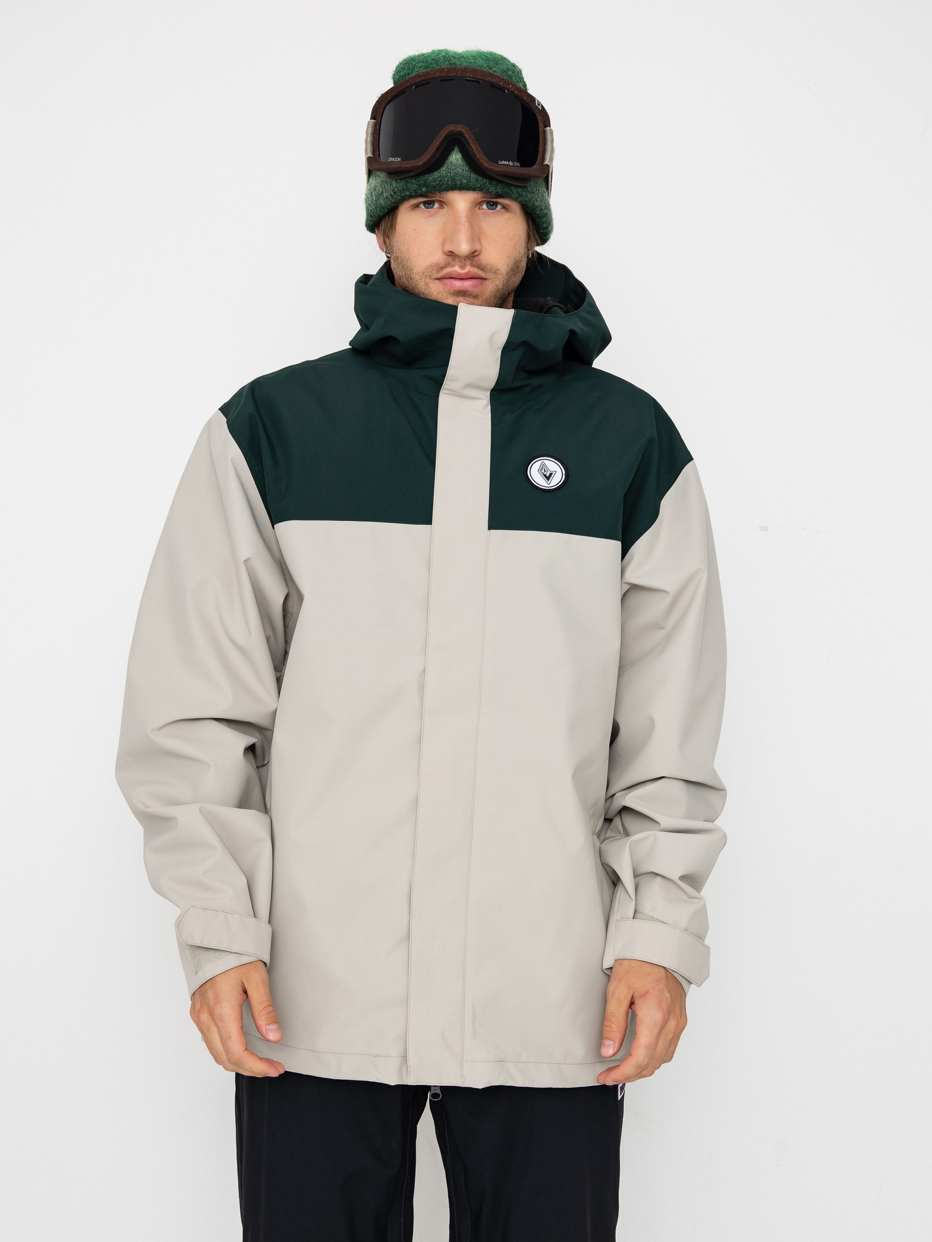 Volcom Snowboard jacket Buckthreeeighty - grey (stone)