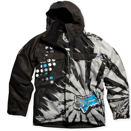 Fox snowboard jacket FX- 360 Snow - black (black/blue)