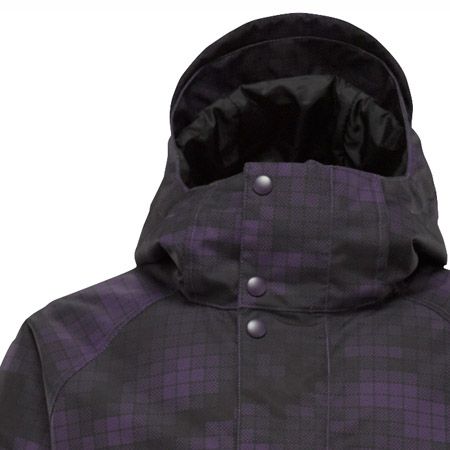 Notch Jacket Burton - violet (purple label population plaid)