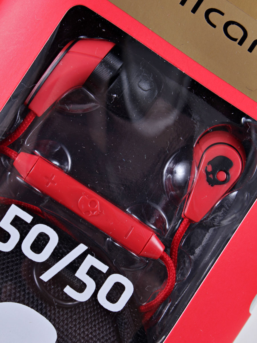 SkullCandy Headphones 50/50 Mic (red)